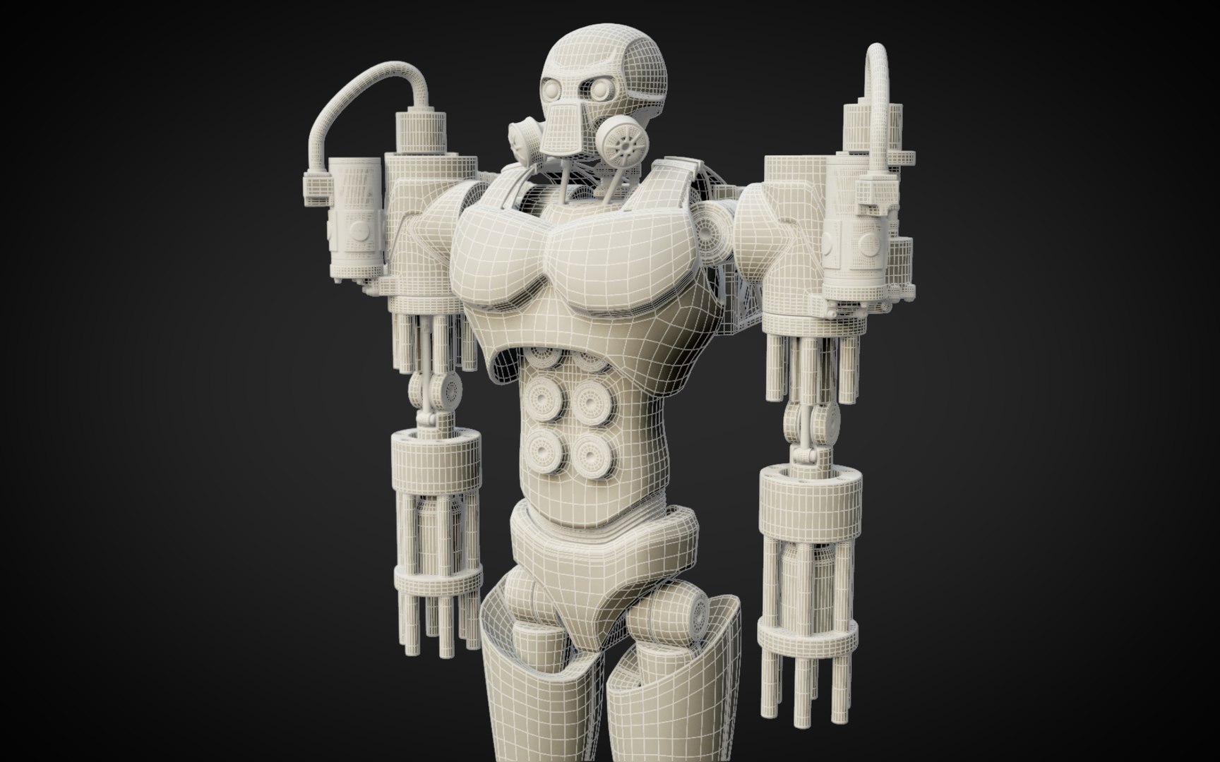 Robot Designed 3d Model