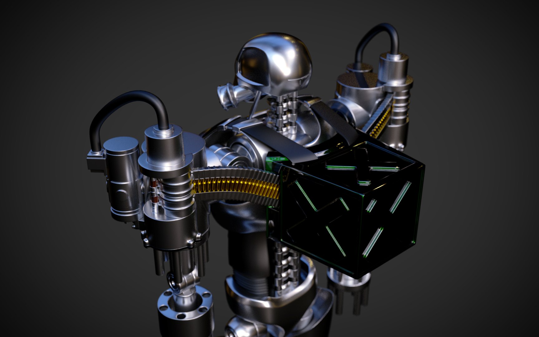 Robot Designed 3d Model