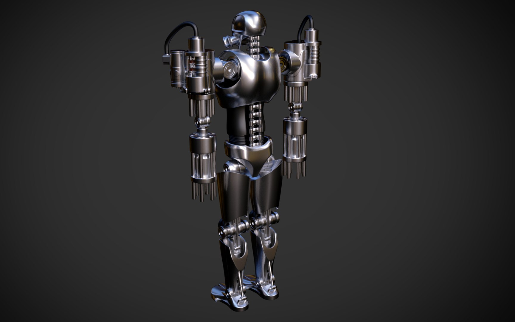 Robot Designed 3d Model