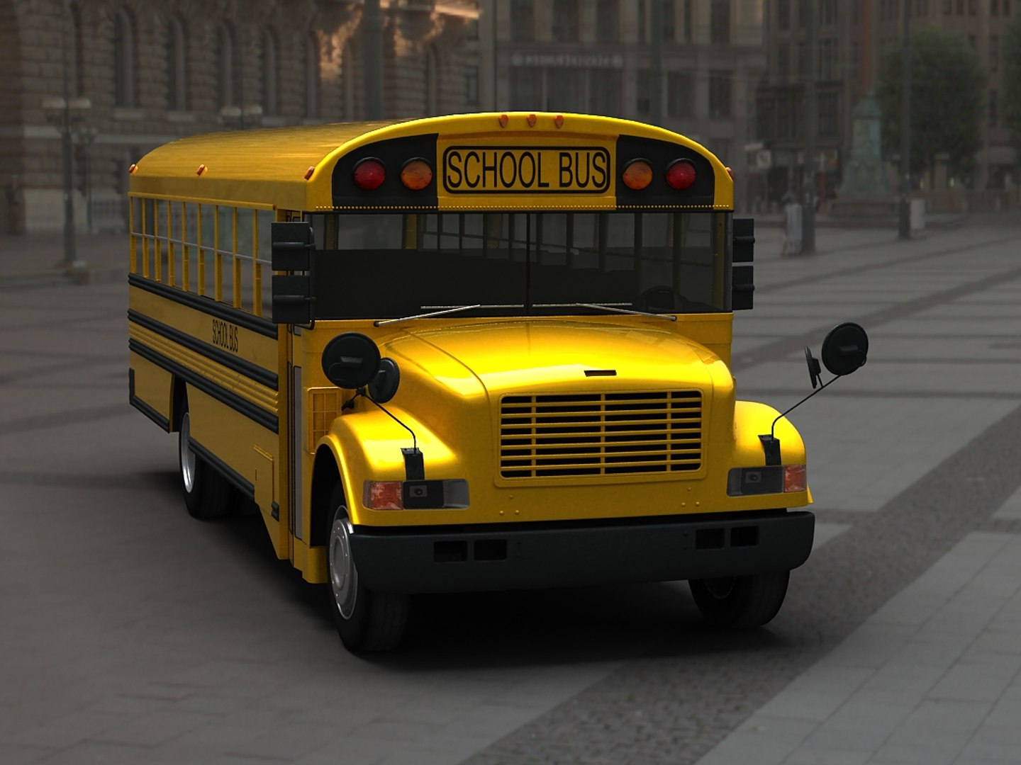 3D School Bus Model - TurboSquid 872271