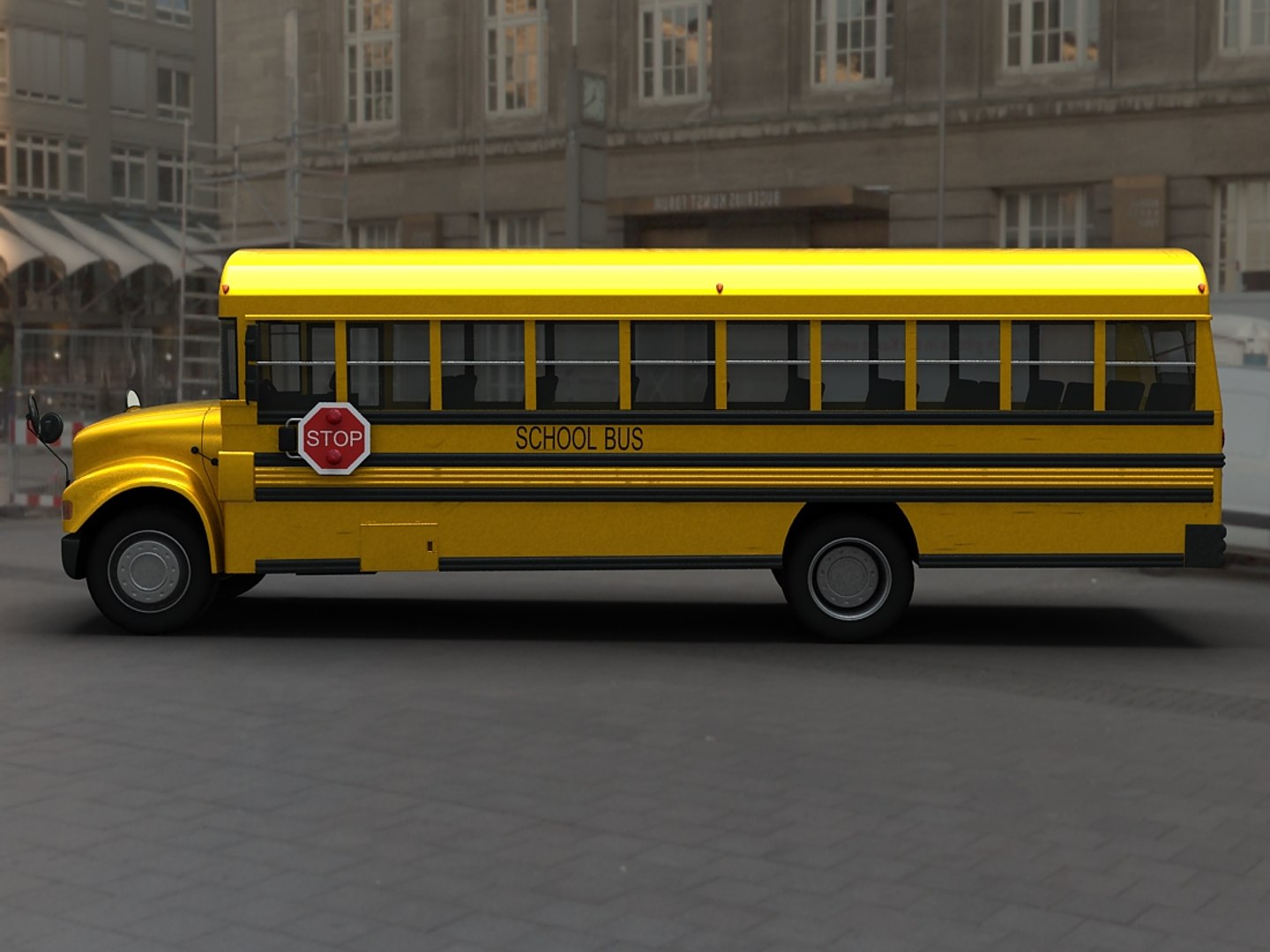 3D School Bus Model - TurboSquid 872271