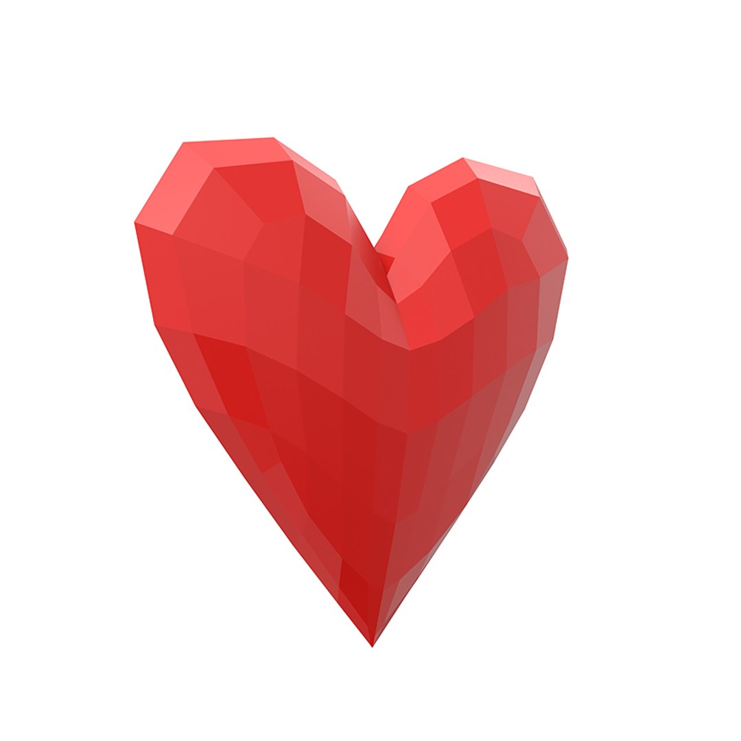 3D simple heart - TurboSquid 1374961