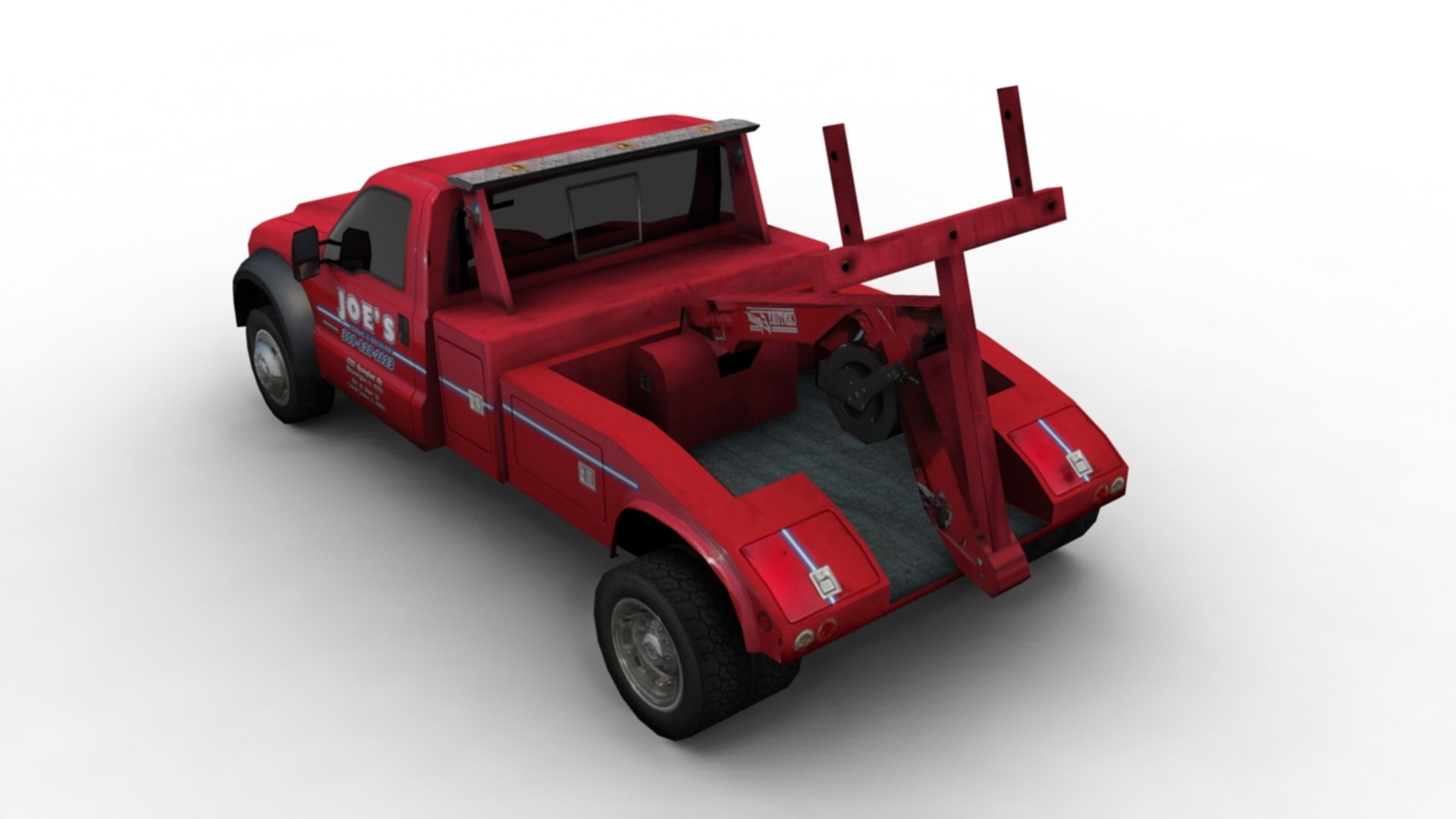 3d Tow Car Model