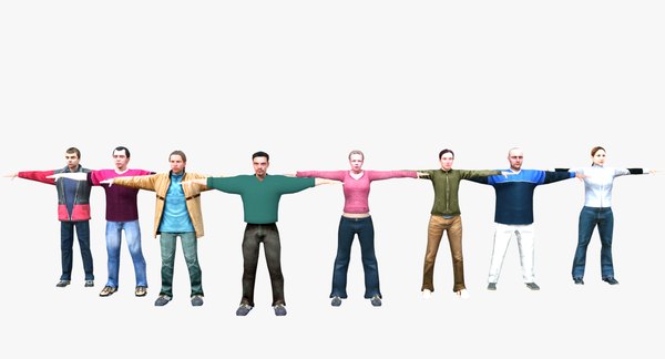 modelo 3d Modelos humanos realistas Megapack - TurboSquid 1298544