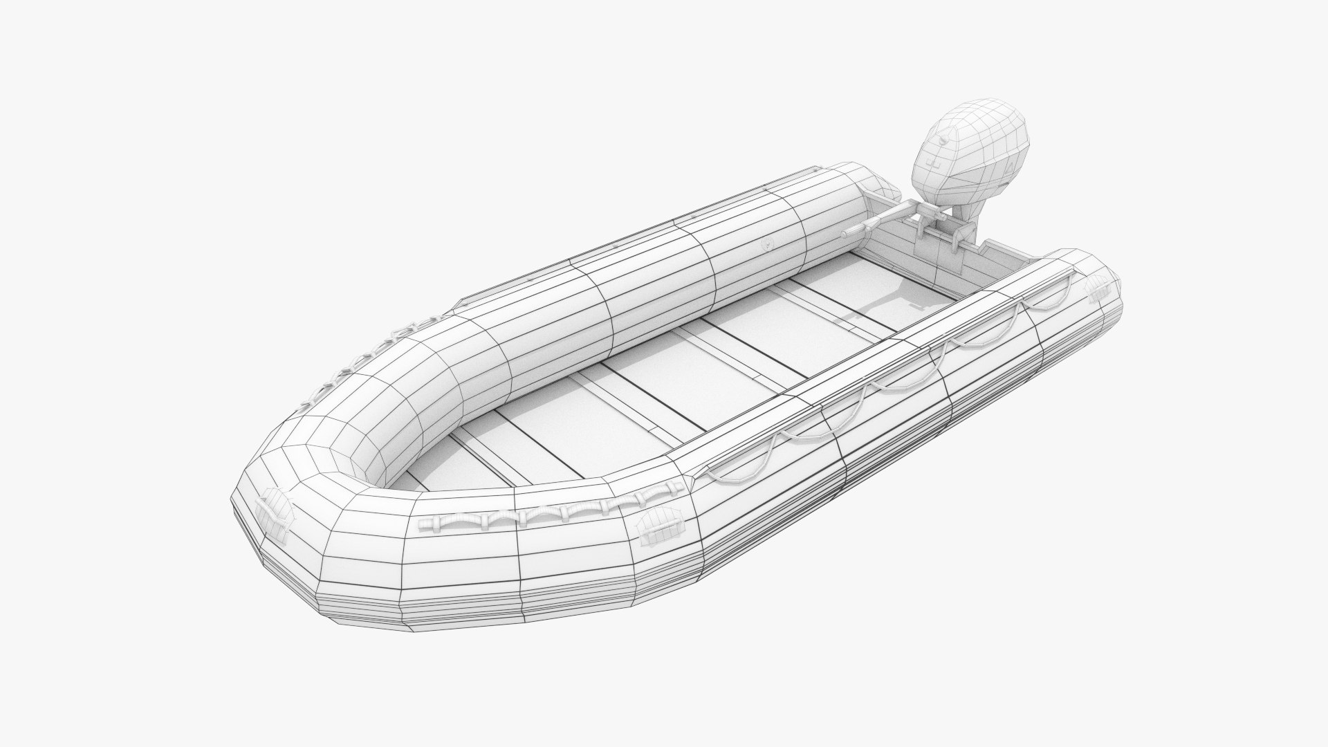 Inflatable Boat 3D Model - TurboSquid 1161495