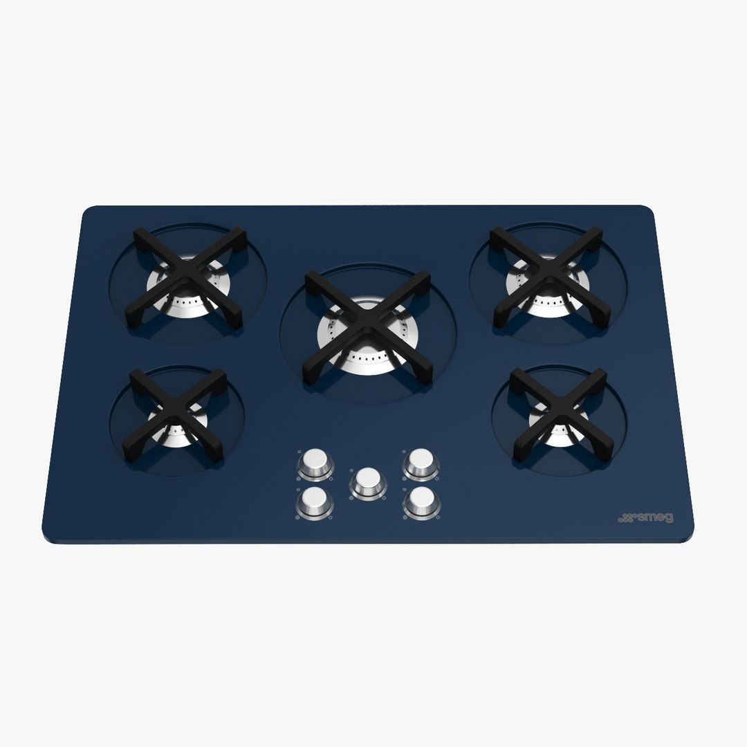 3d Smeg Cooktop Model