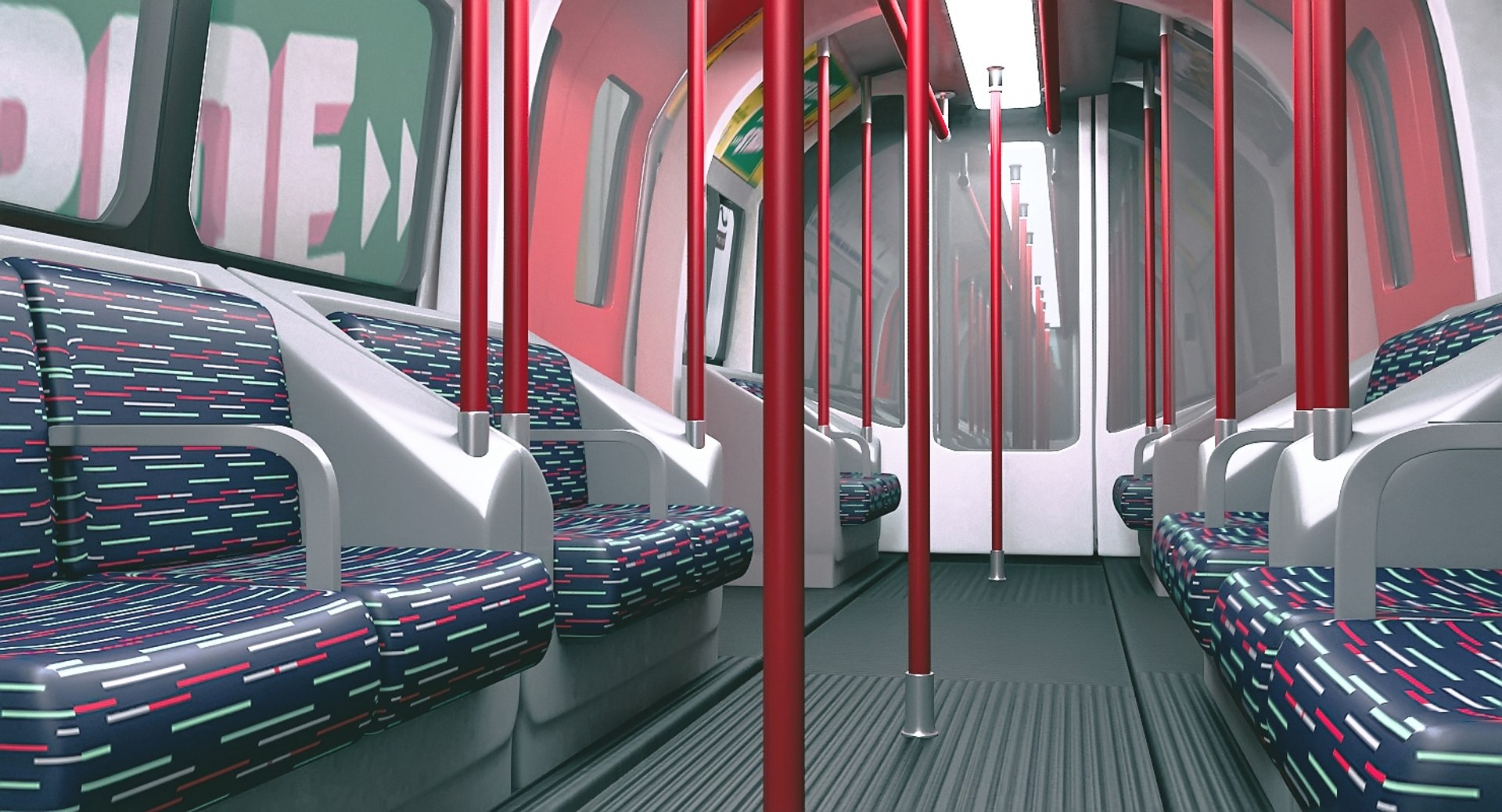 Scene Underground Tube Station Train Model - TurboSquid 1247578