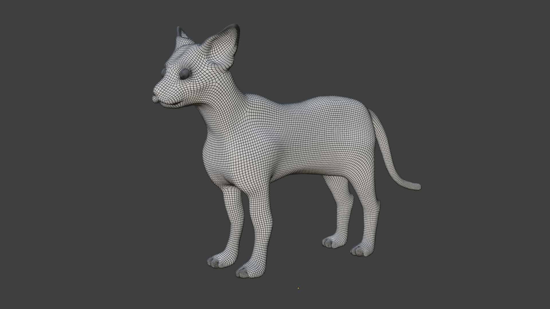 Fully rigged low poly Sphynx Cat 3D model - TurboSquid 1758197