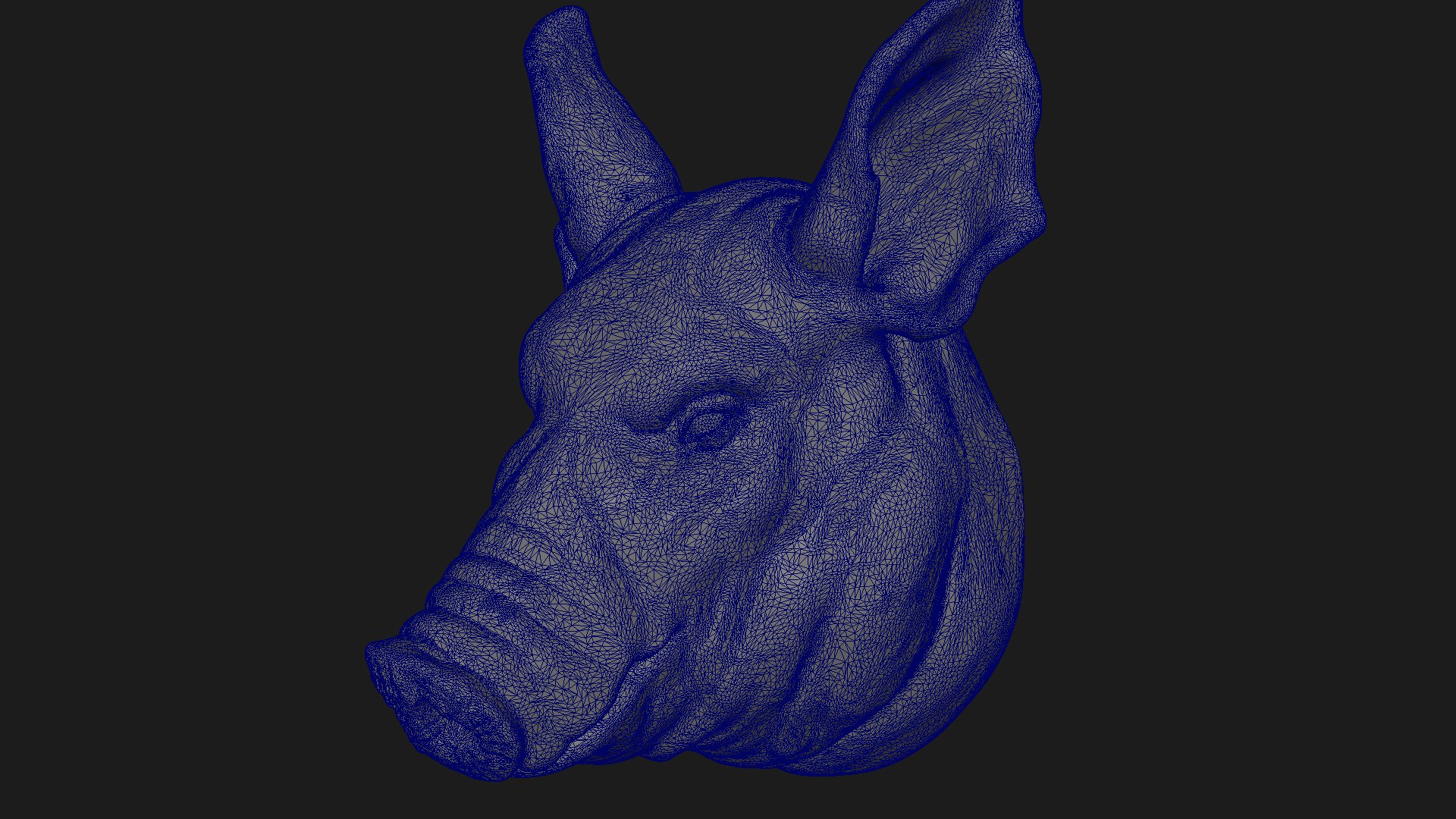 3D Model Pig Head Wall Mount - TurboSquid 2222076