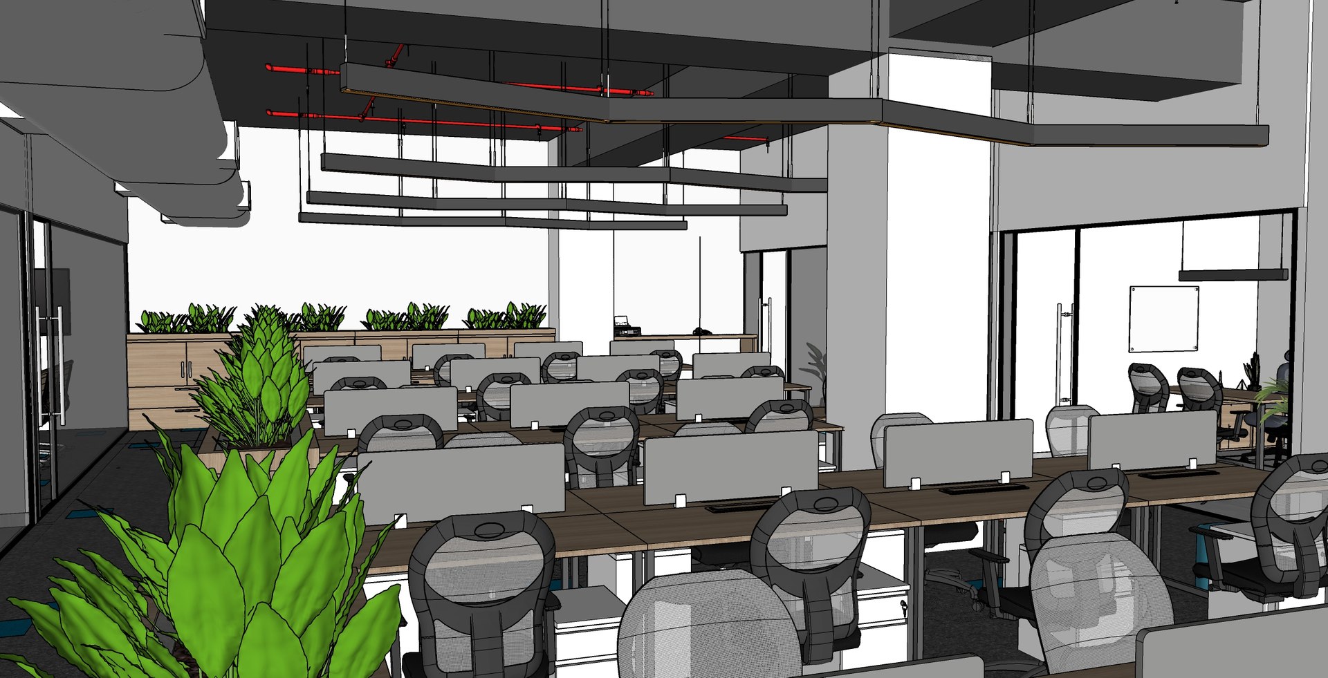 3D Office Interior Model - TurboSquid 2238241