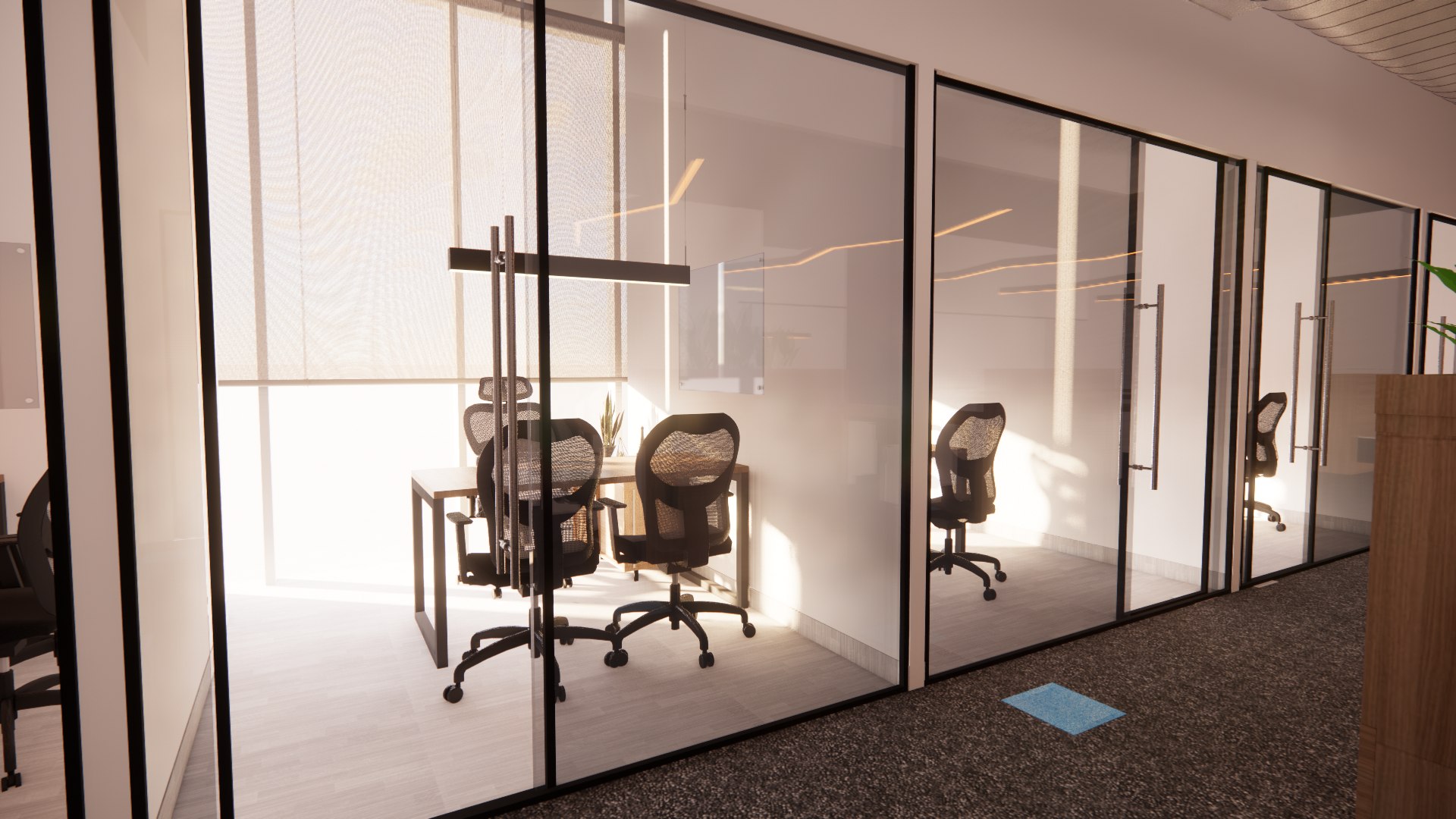 3D Office Interior Model - TurboSquid 2238241