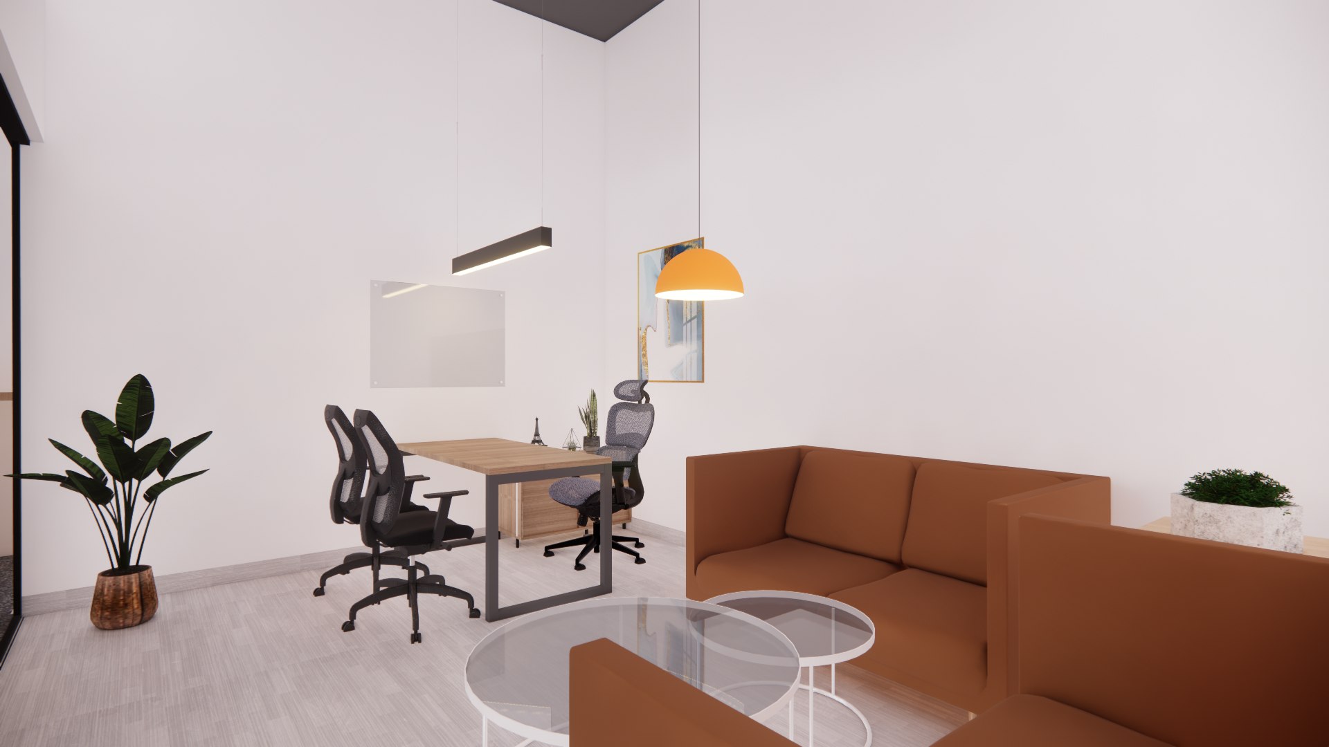 3D Office Interior Model - TurboSquid 2238241