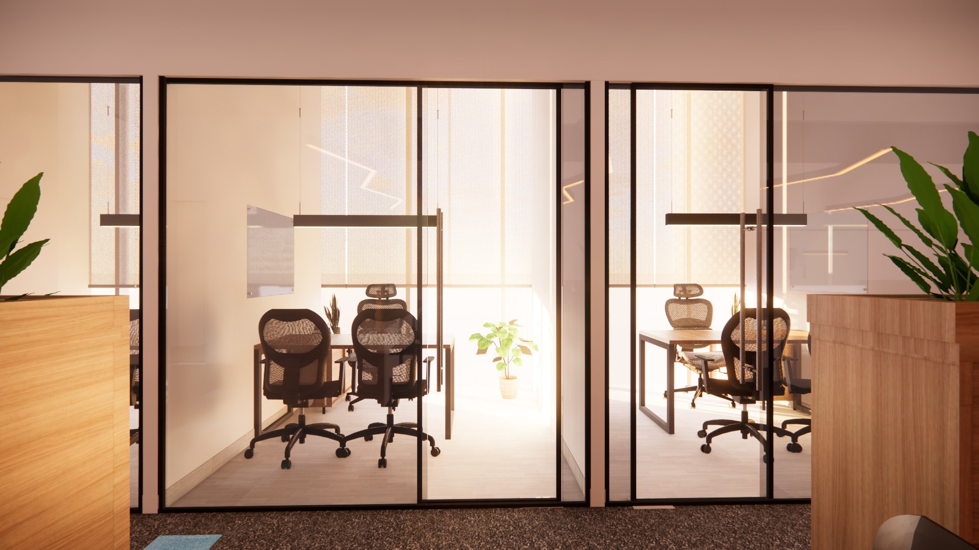 3D Office Interior Model - TurboSquid 2238241