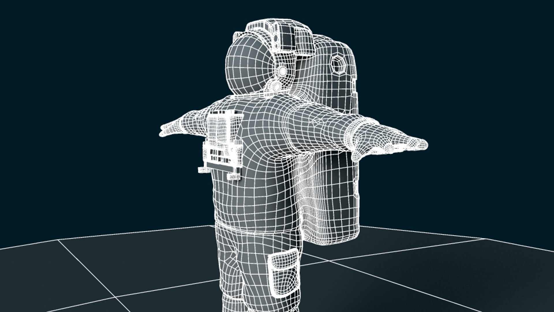 3d astronaut character model