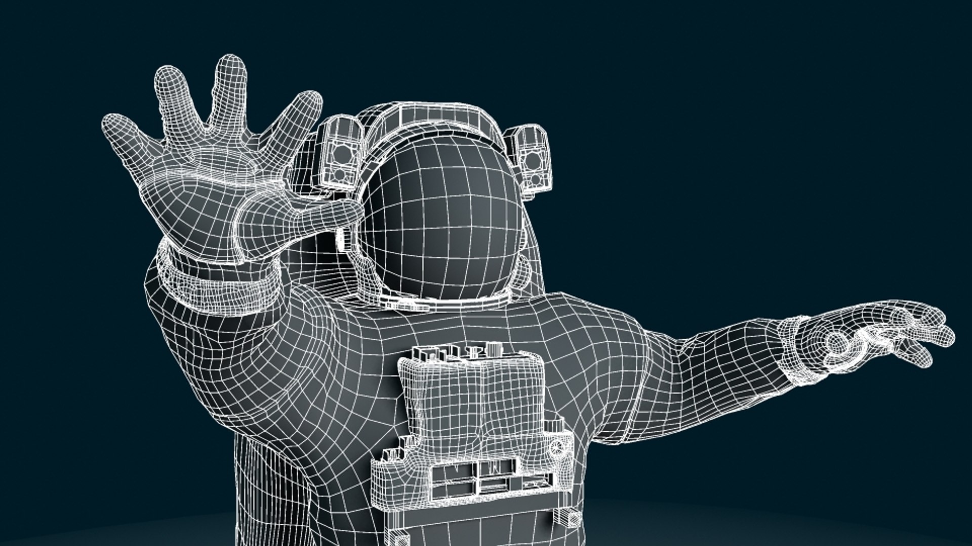 3d astronaut character model