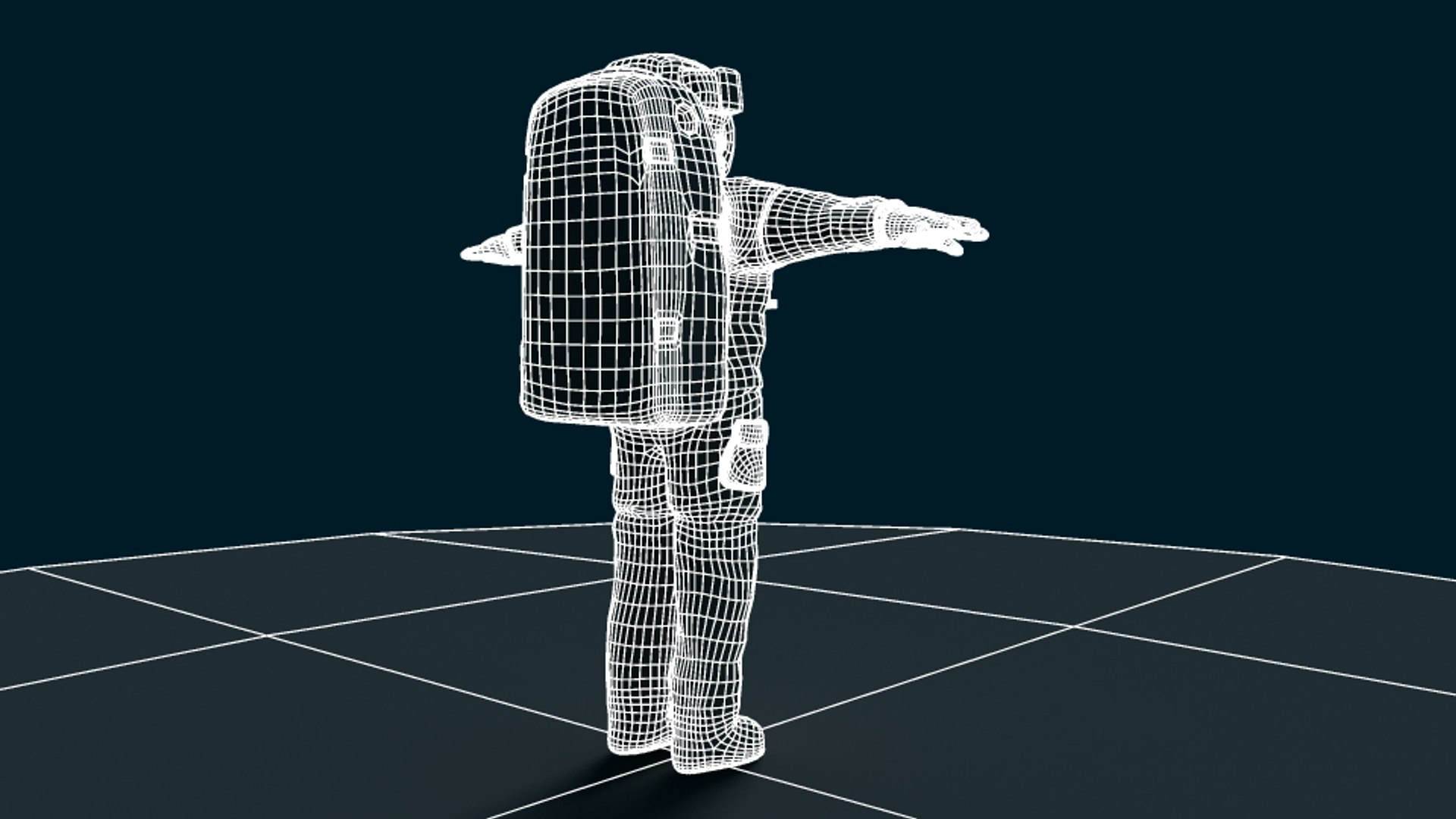 3d astronaut character model