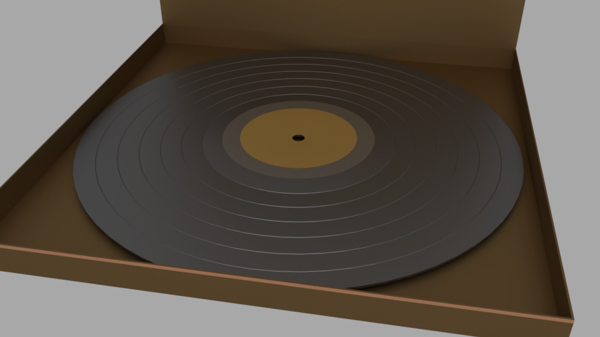 3d Model Of Vinyl Record