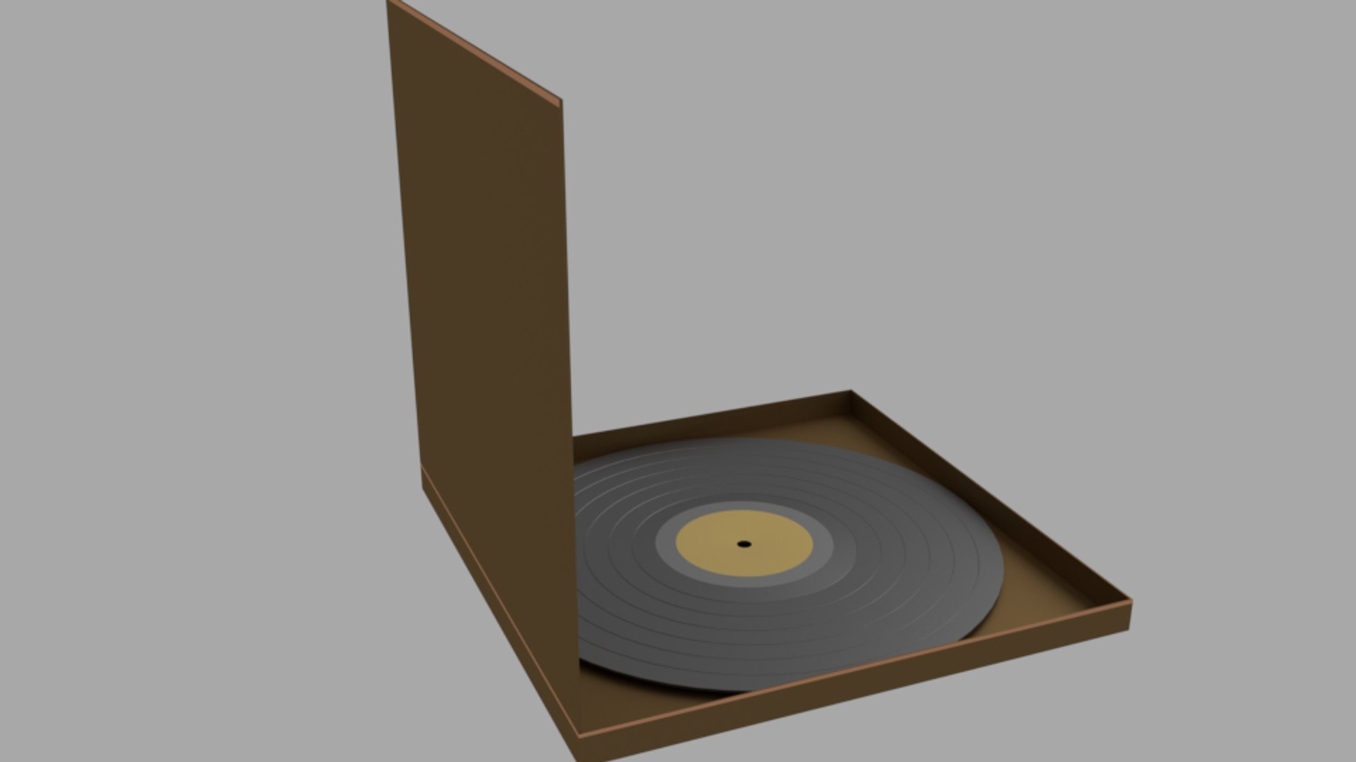 3d Model Of Vinyl Record