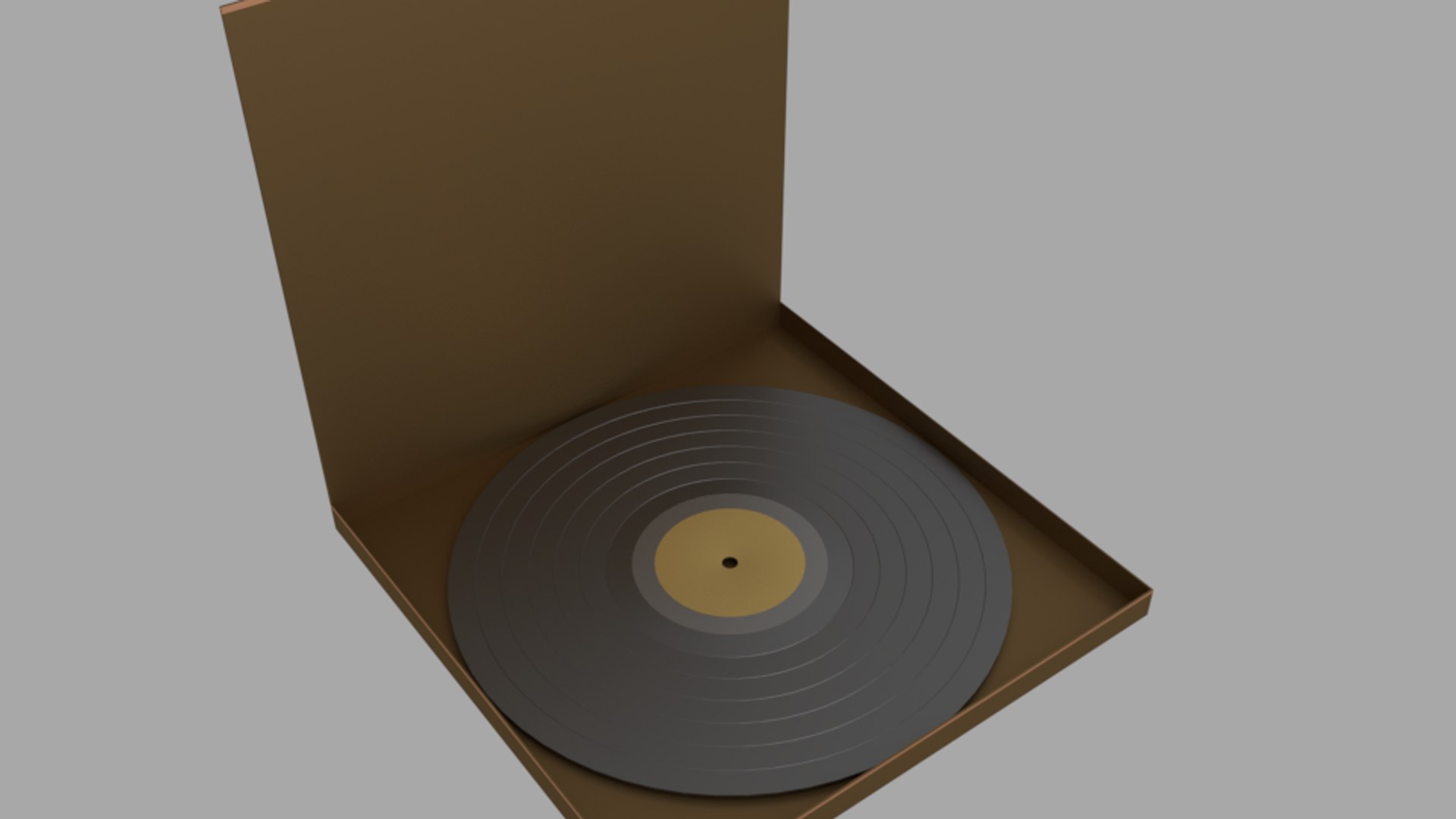 3d Model Of Vinyl Record