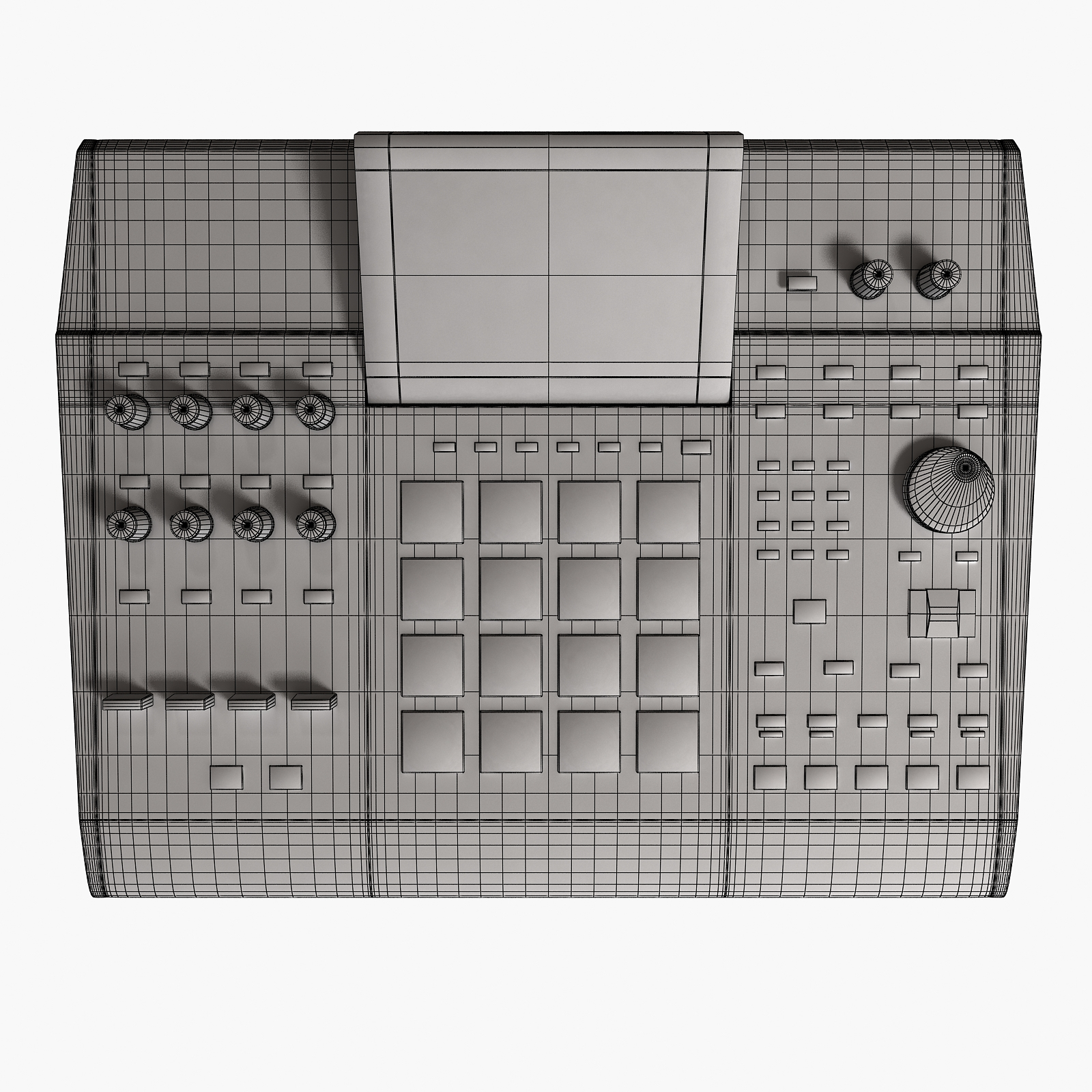 akai mpc 5000 3d obj