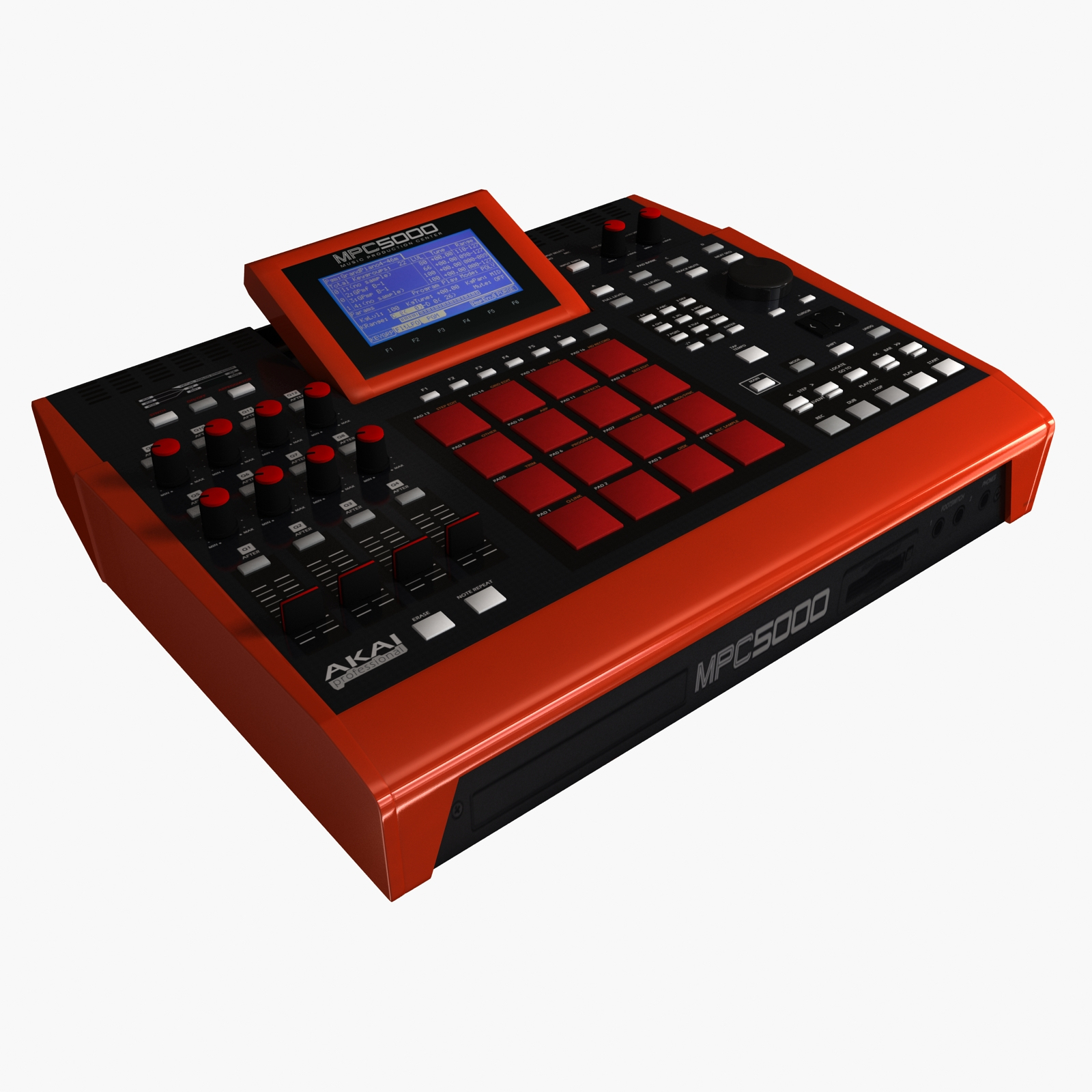 akai mpc 5000 3d obj