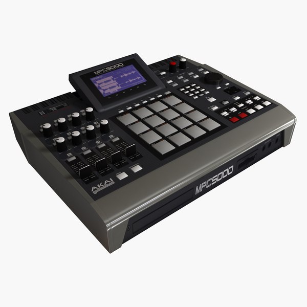akai mpc 5000 3d obj