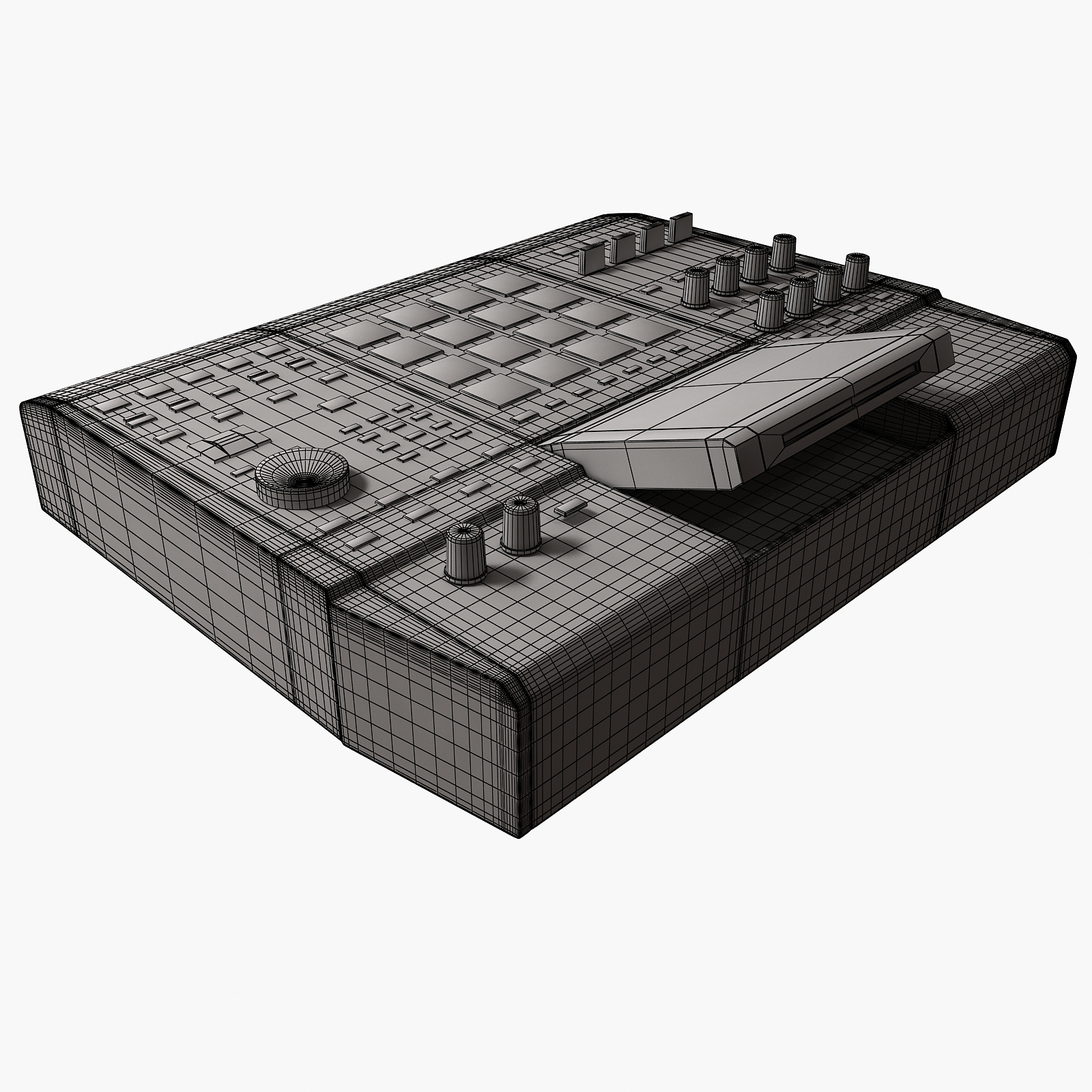 akai mpc 5000 3d obj