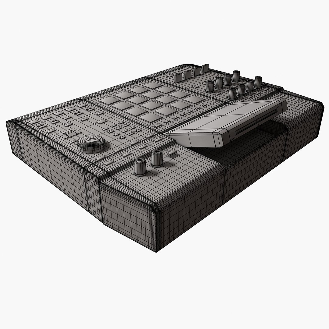 akai mpc 5000 3d obj