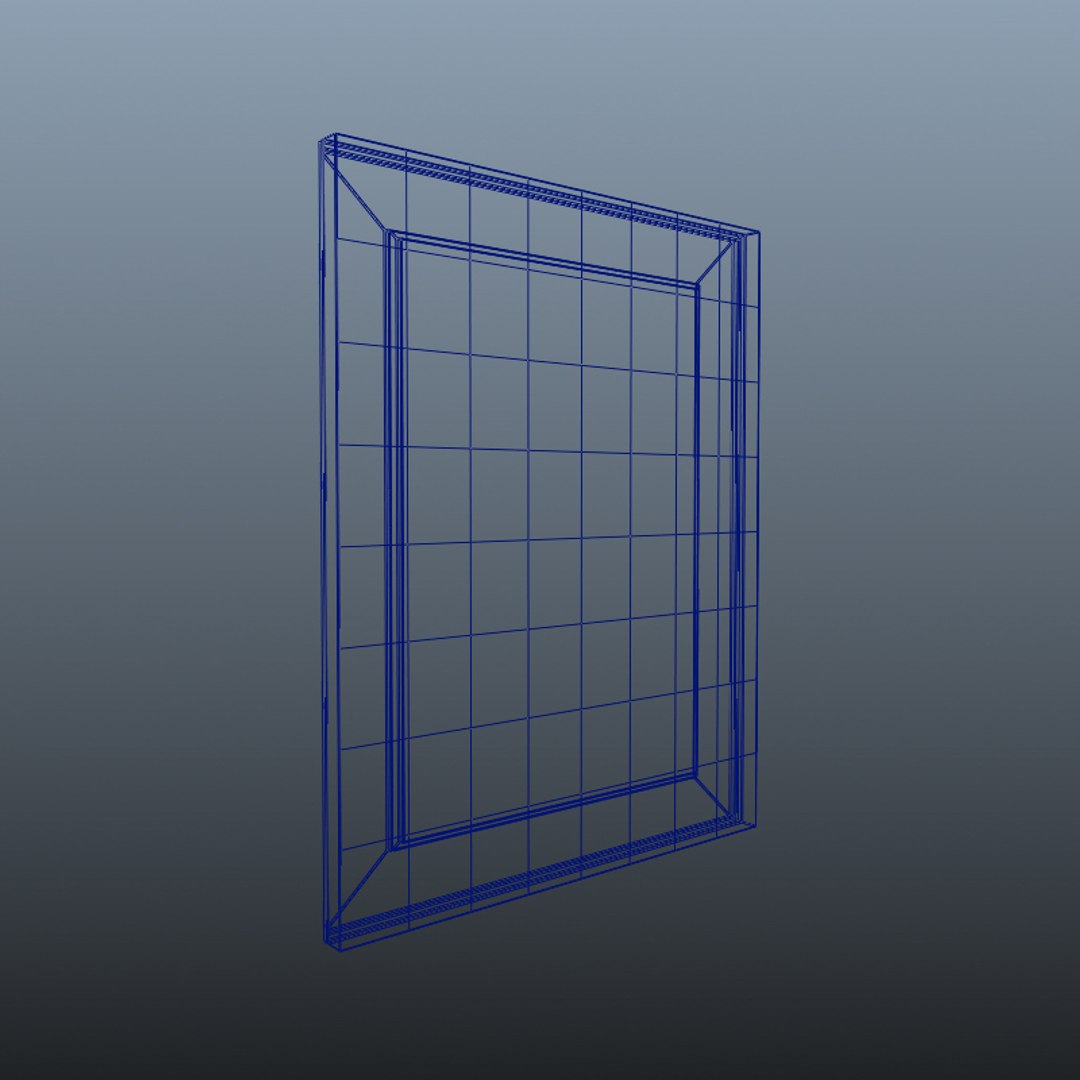 Free Obj Model Picture Frame