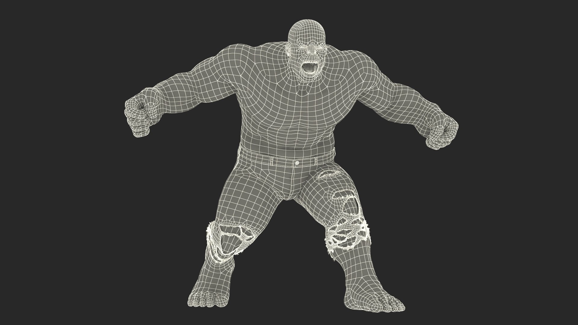Hulk Rage Roar Fur 3D Model - TurboSquid 2412587
