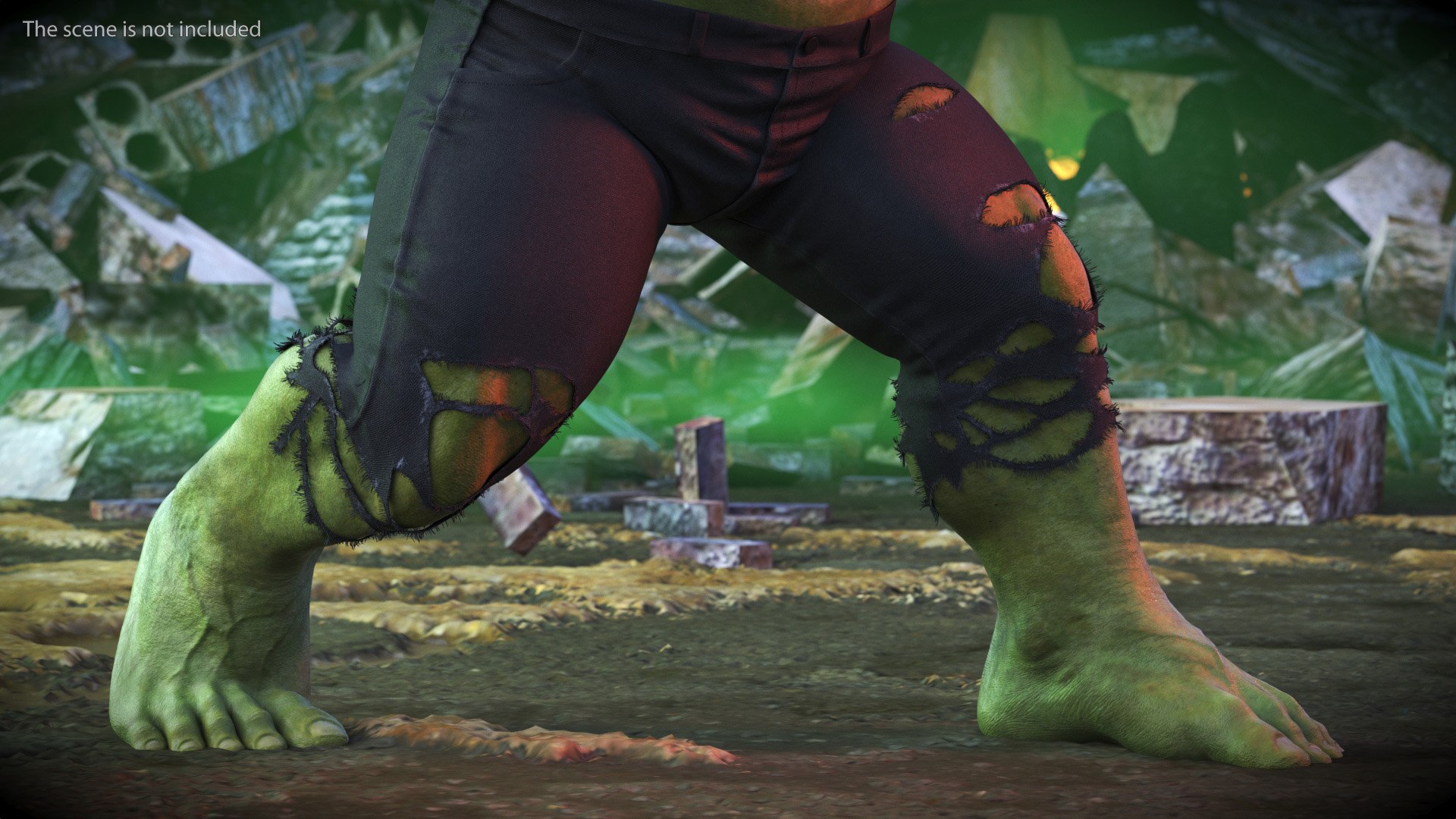 Hulk Rage Roar Fur 3D Model - TurboSquid 2412587