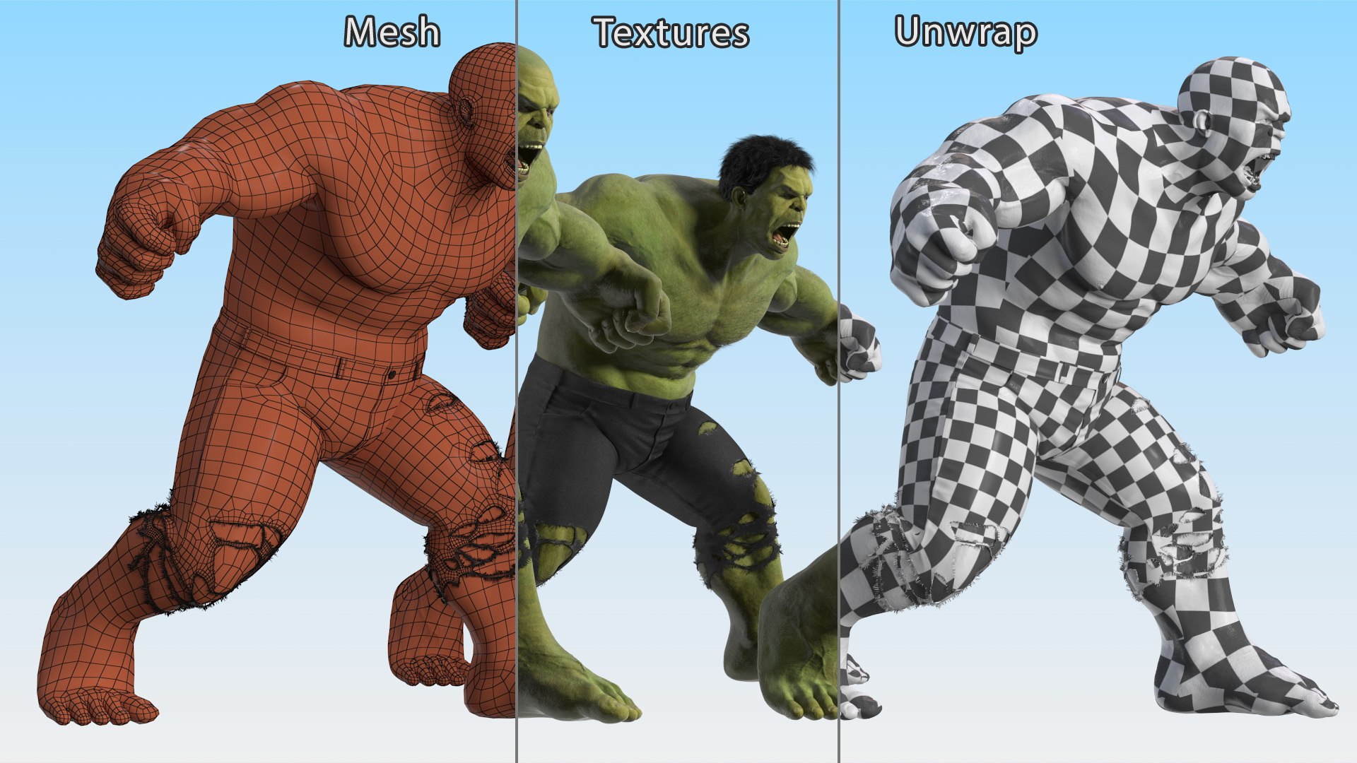 Hulk Rage Roar Fur 3D Model - TurboSquid 2412587
