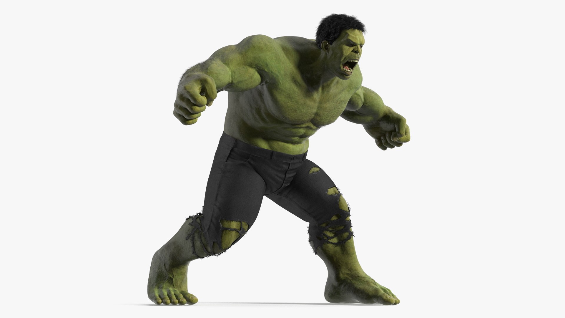 Hulk Rage Roar Fur 3D Model - TurboSquid 2412587