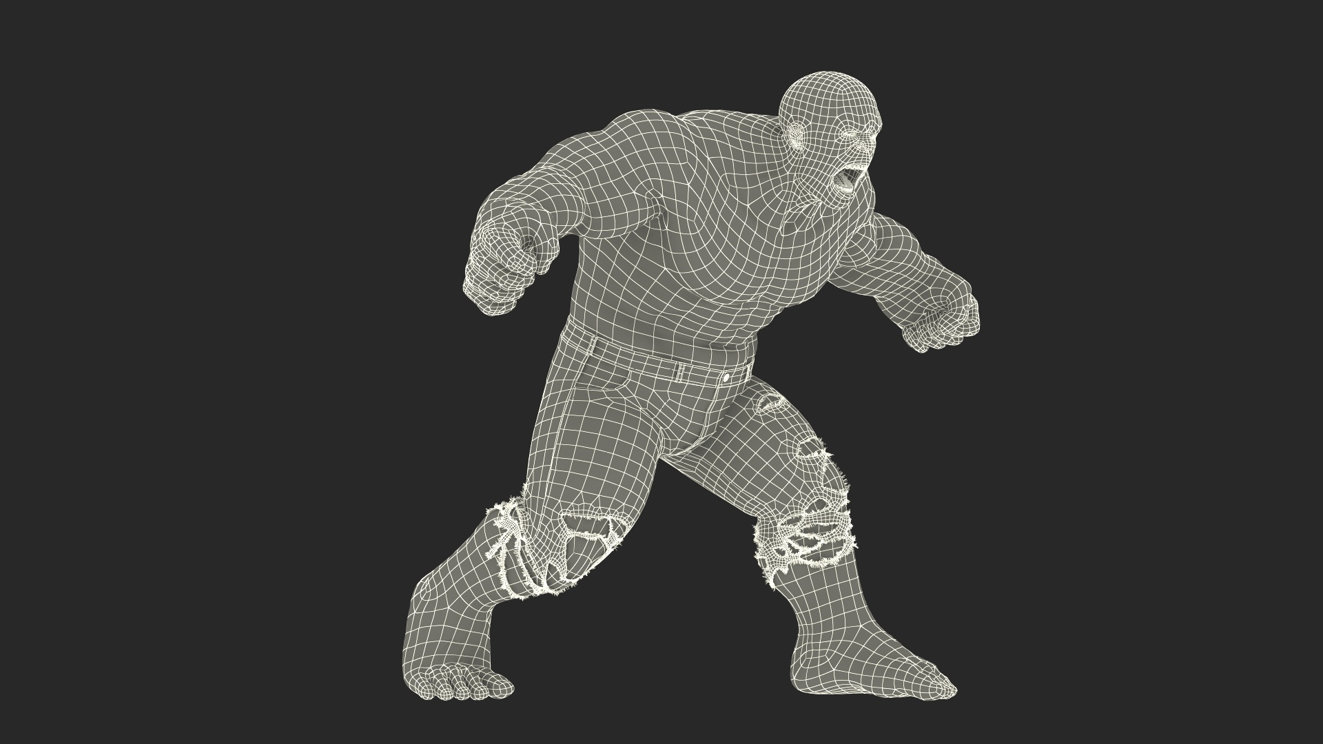 Hulk Rage Roar Fur 3D Model - TurboSquid 2412587