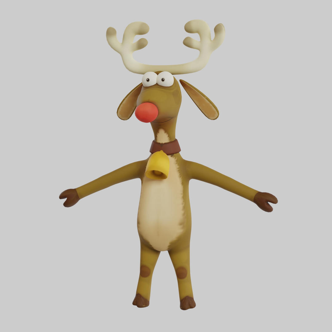 Xmas Reindeer 3D Model - TurboSquid 1974143