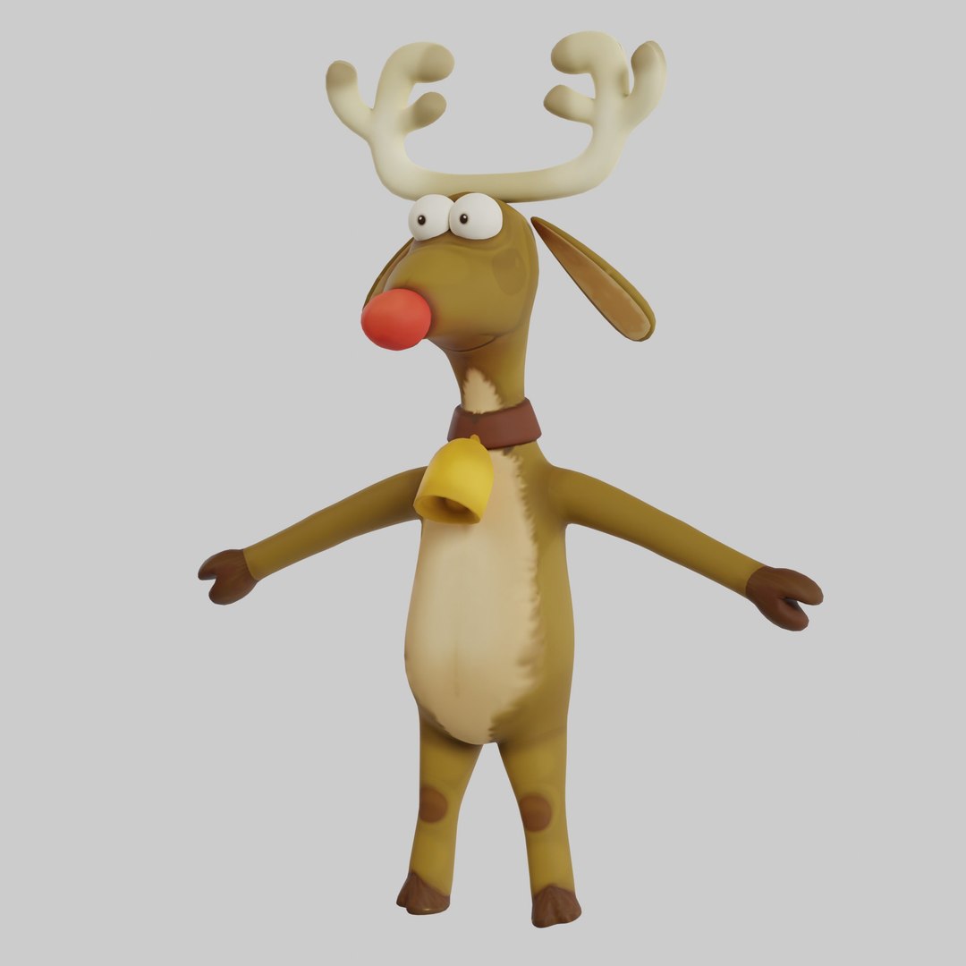 Xmas Reindeer 3D Model - TurboSquid 1974143