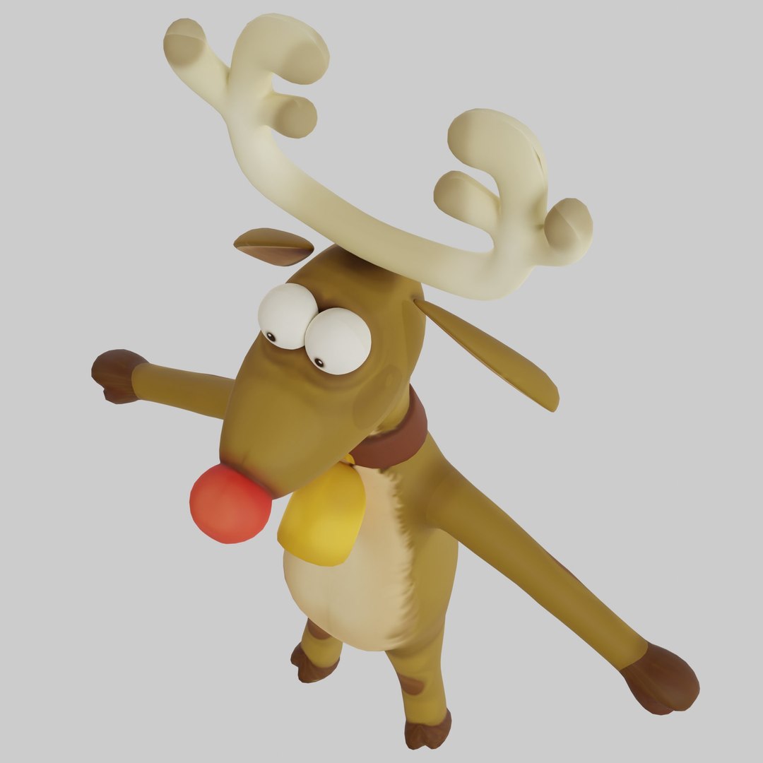 Xmas Reindeer 3D Model - TurboSquid 1974143