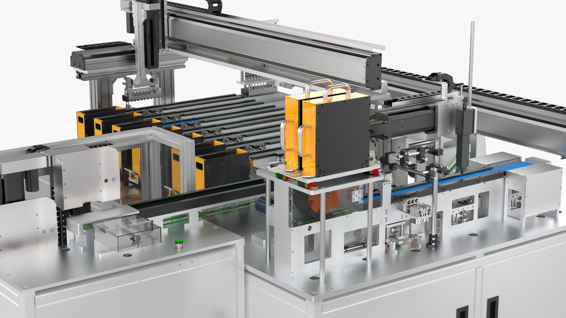 3D Fully Automatic 18650 Battery Sorting Machine - TurboSquid 2058609