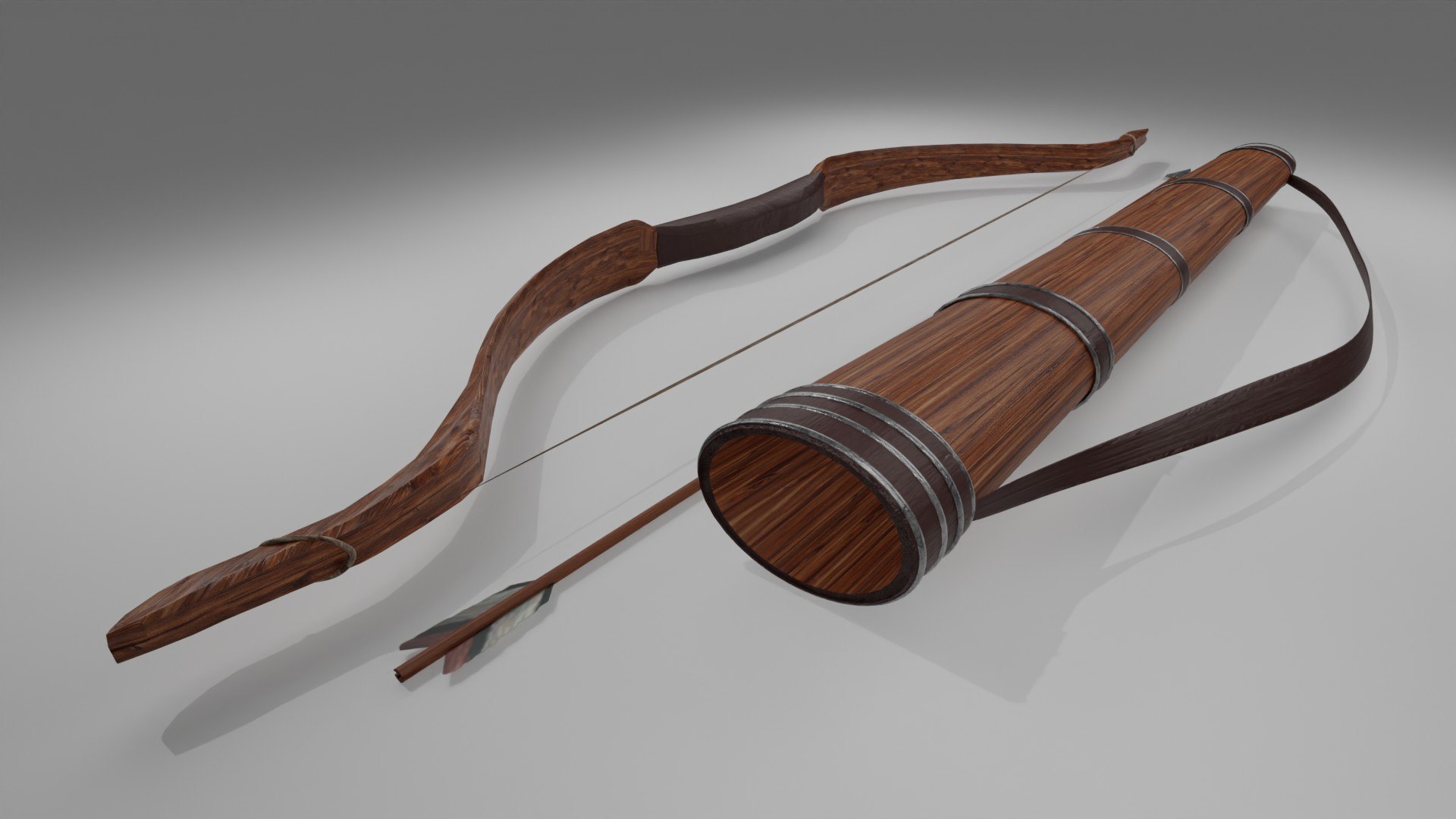 3D Archery Bow Set - TurboSquid 2075555