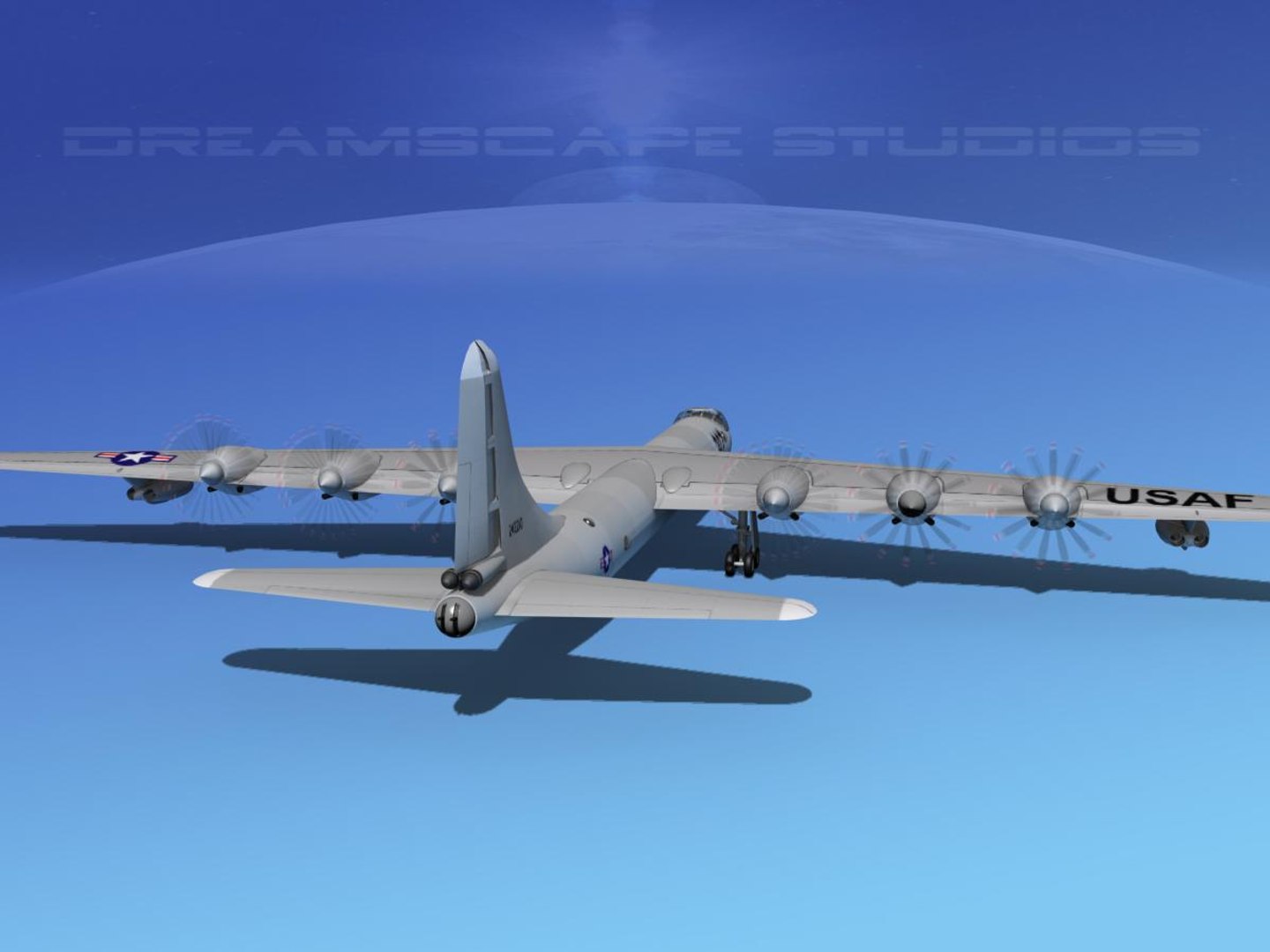 B-36a B-36d Convair B-36 3d Model