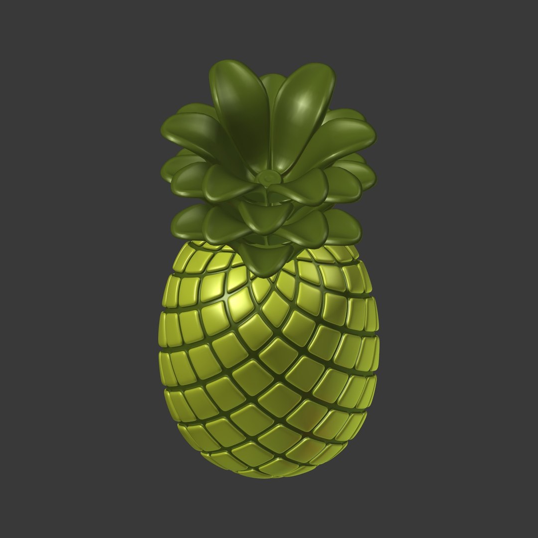 Cartoon ananas 3D - TurboSquid 1472895