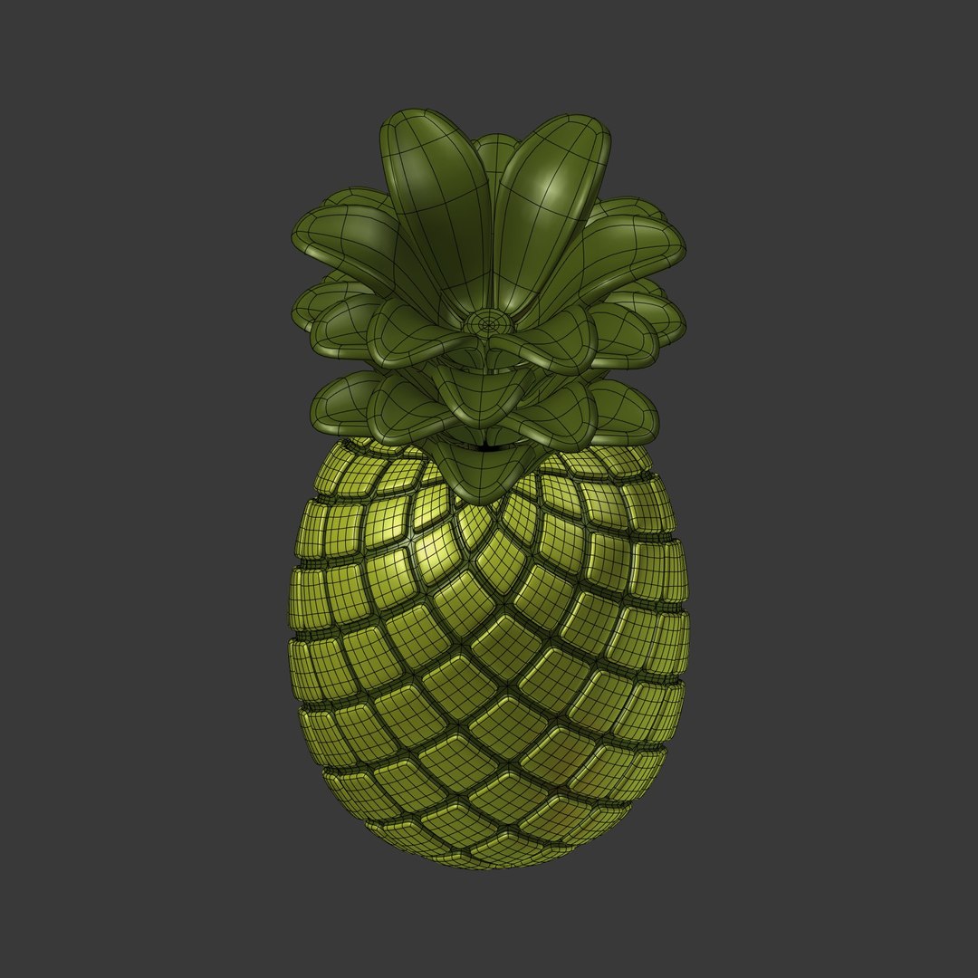 Cartoon ananas 3D - TurboSquid 1472895