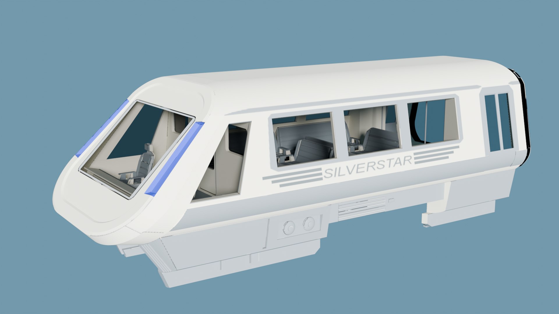 3D Monorail Set - TurboSquid 2250211