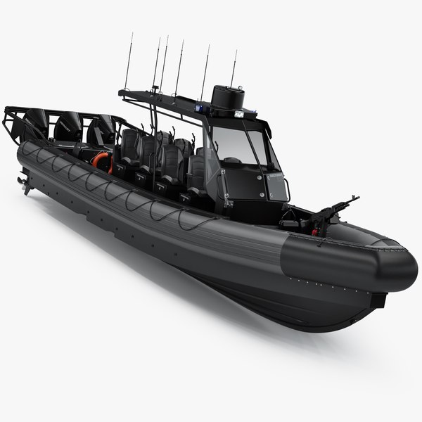 modelo 3d Embarcación inflable de patrulla RHIB - TurboSquid 2316491