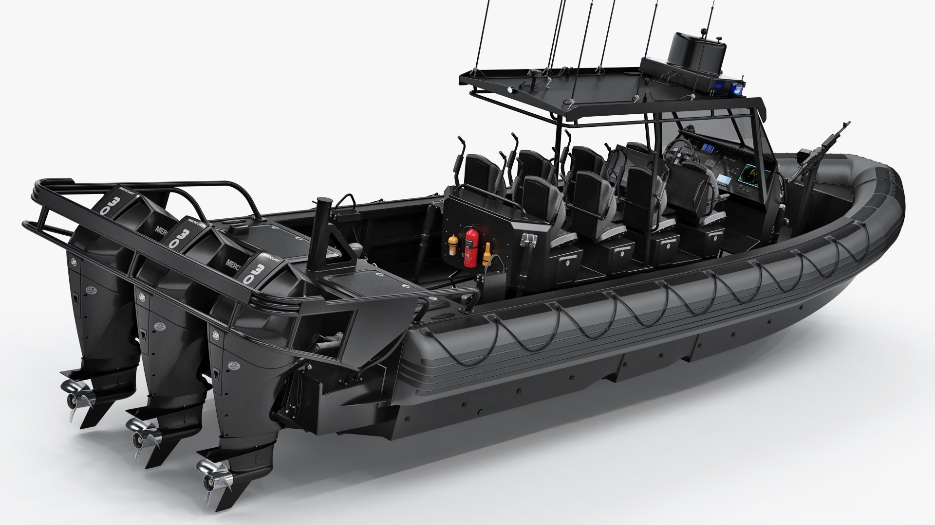 3D Model RHIB Patrol Inflatable Boat - TurboSquid 2316491