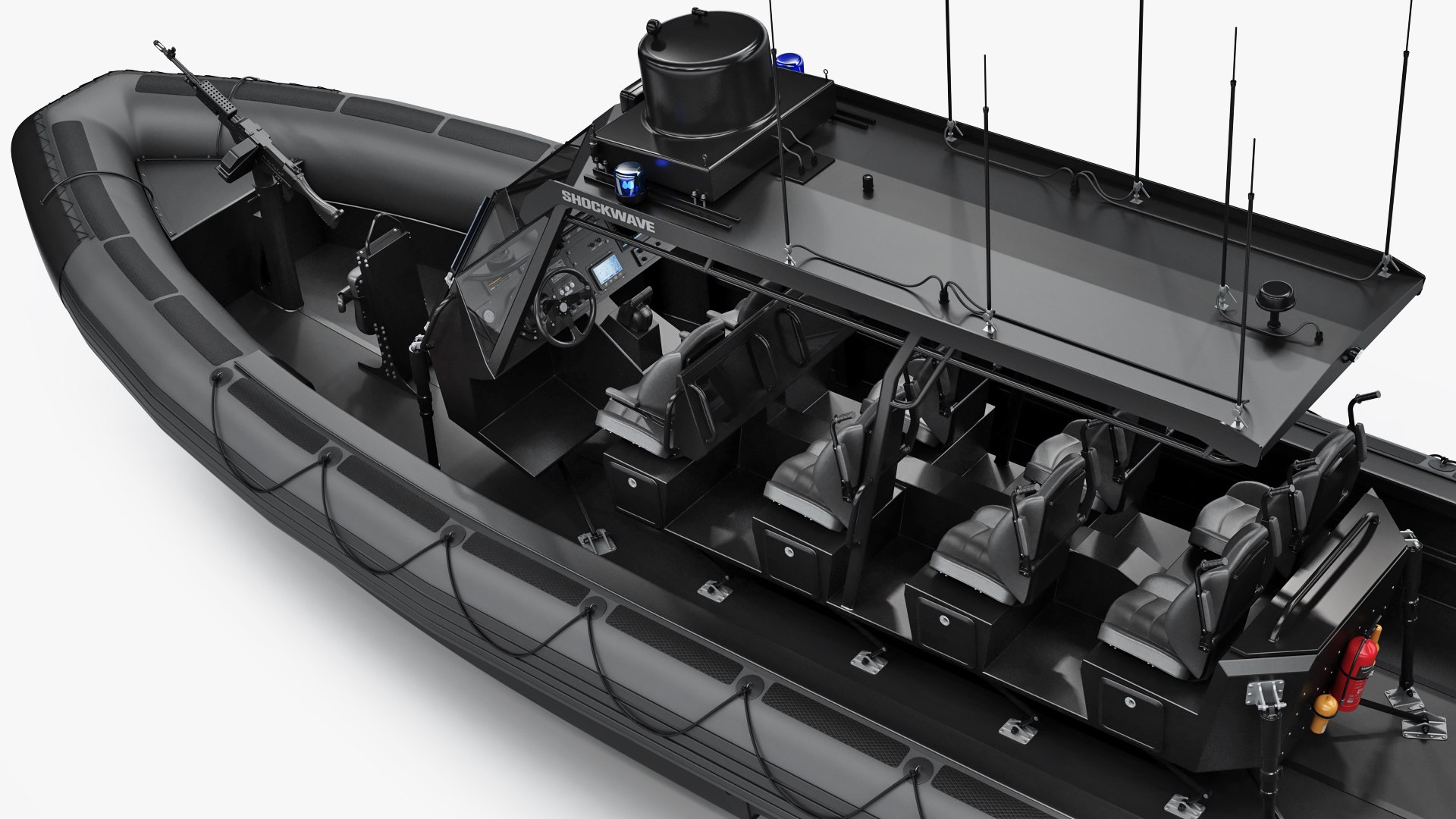3D Model RHIB Patrol Inflatable Boat - TurboSquid 2316491