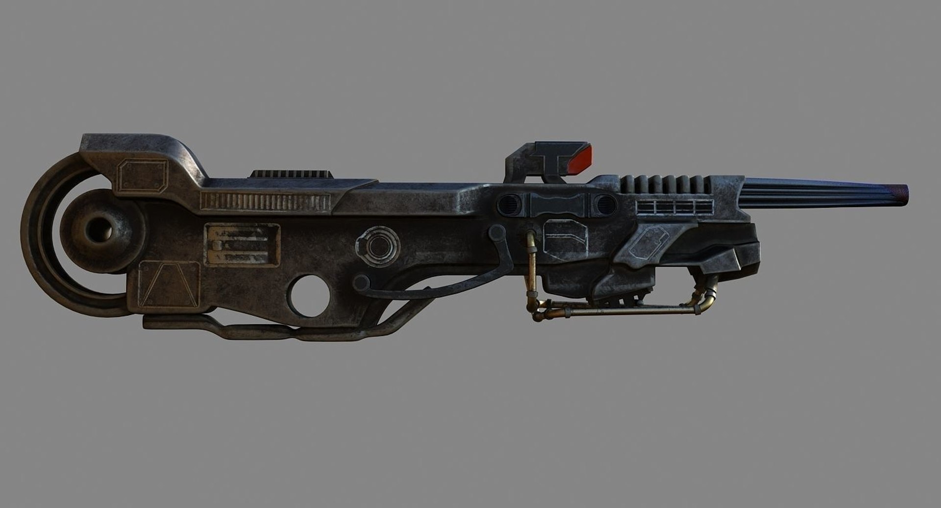 3D Sci Fi Big Gun - TurboSquid 1195983