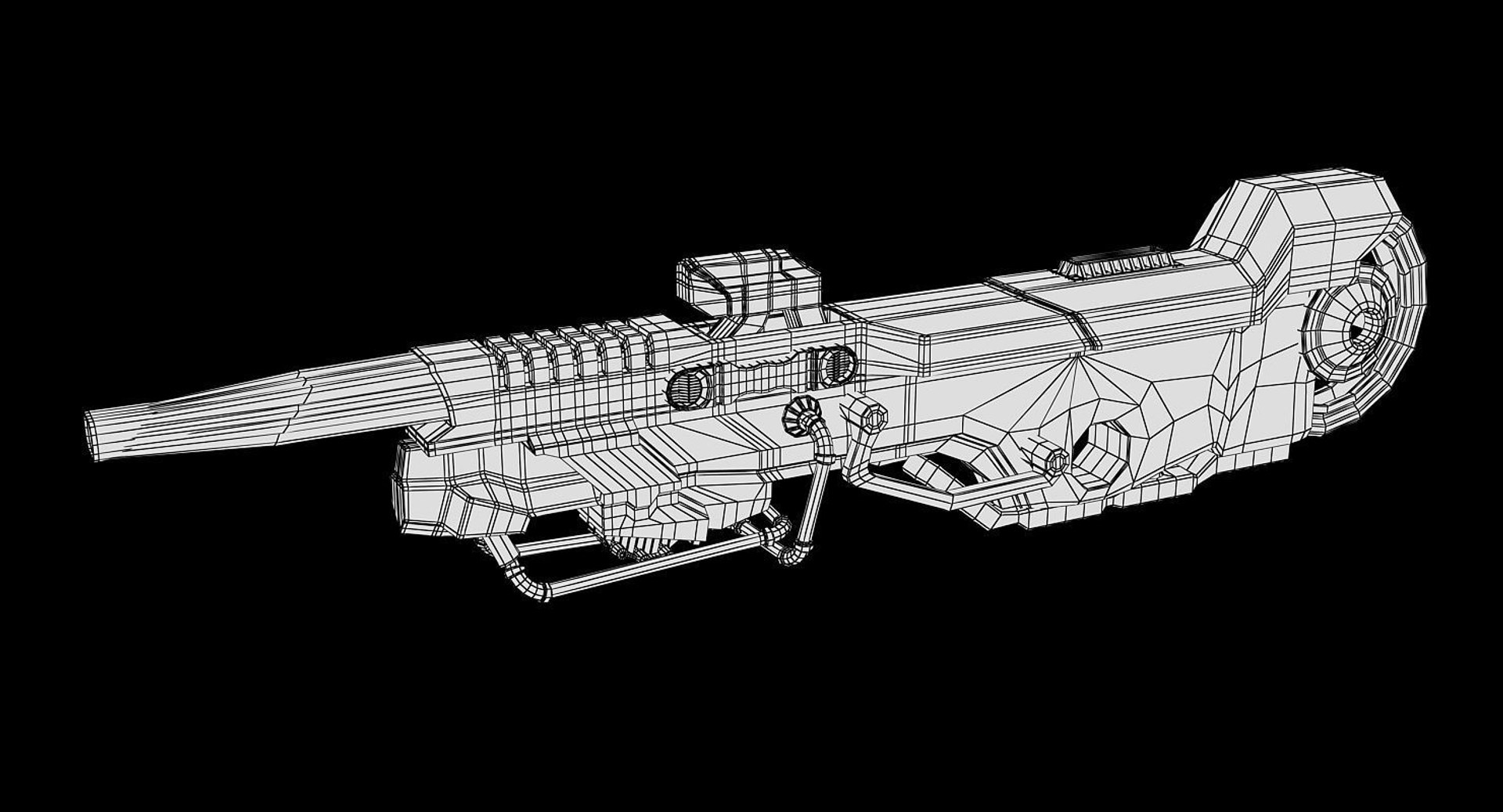 3D Sci Fi Big Gun - TurboSquid 1195983