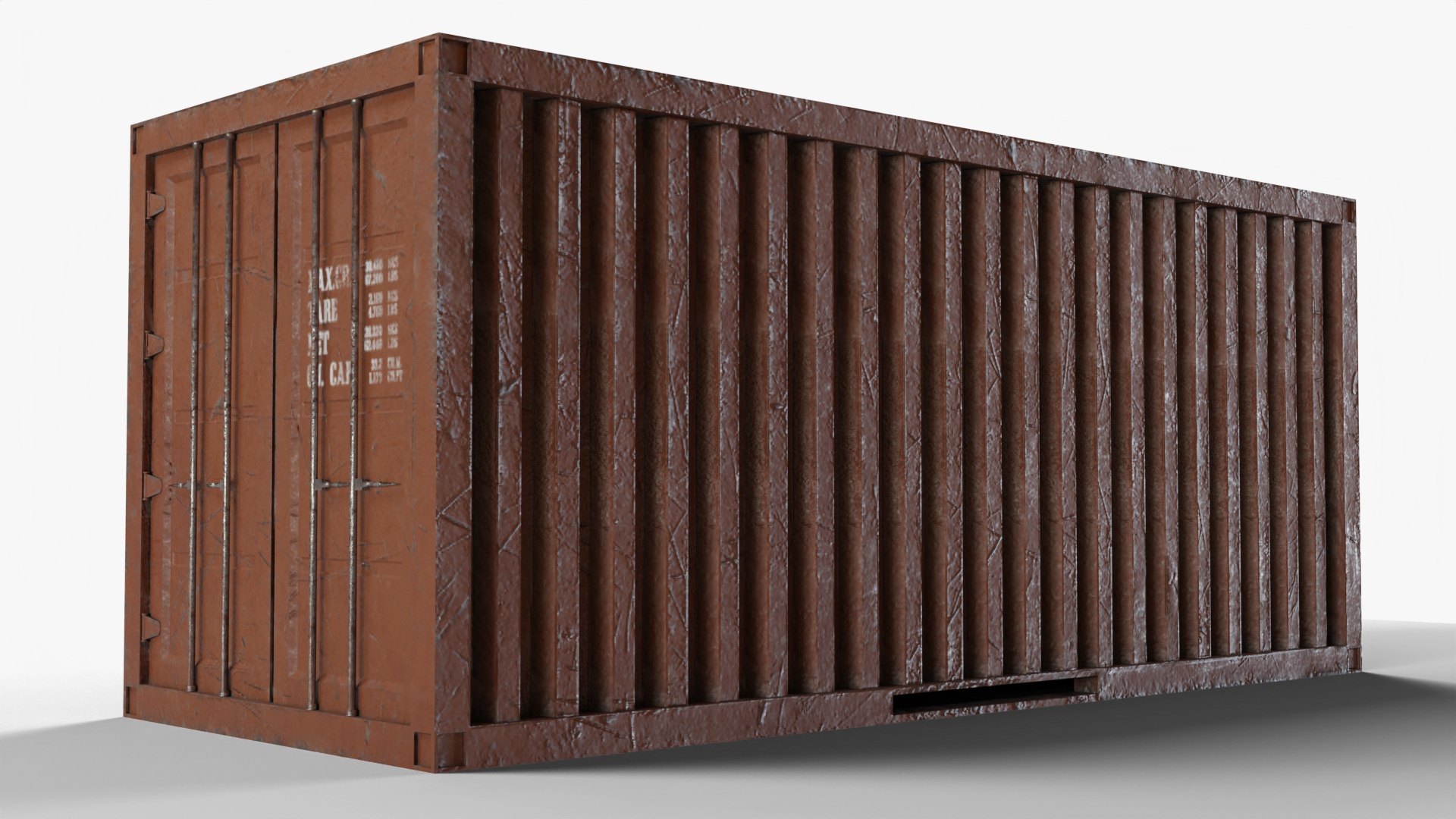 Cargo Container - Orange Model - TurboSquid 1905244