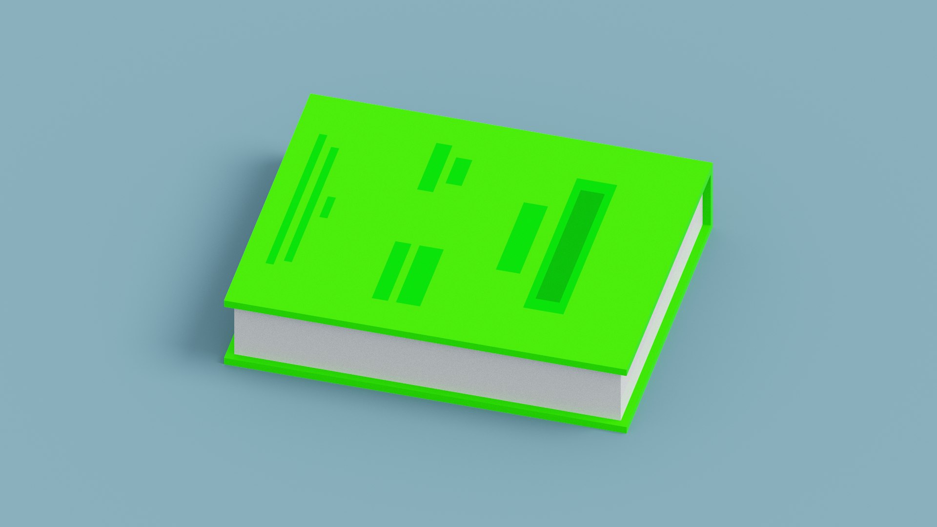 3D Voxel Green Book - TurboSquid 1979067